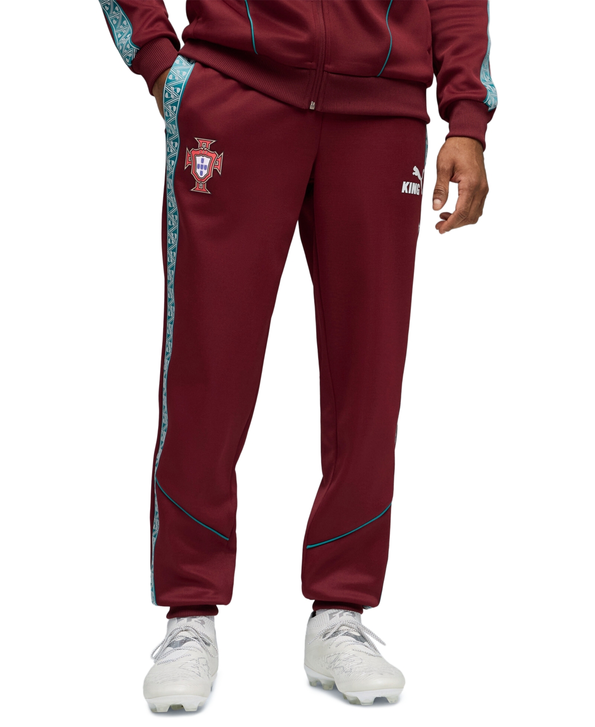 Click here for Puma Mens Portugal king Anthem Track Pants - Ruby... prices