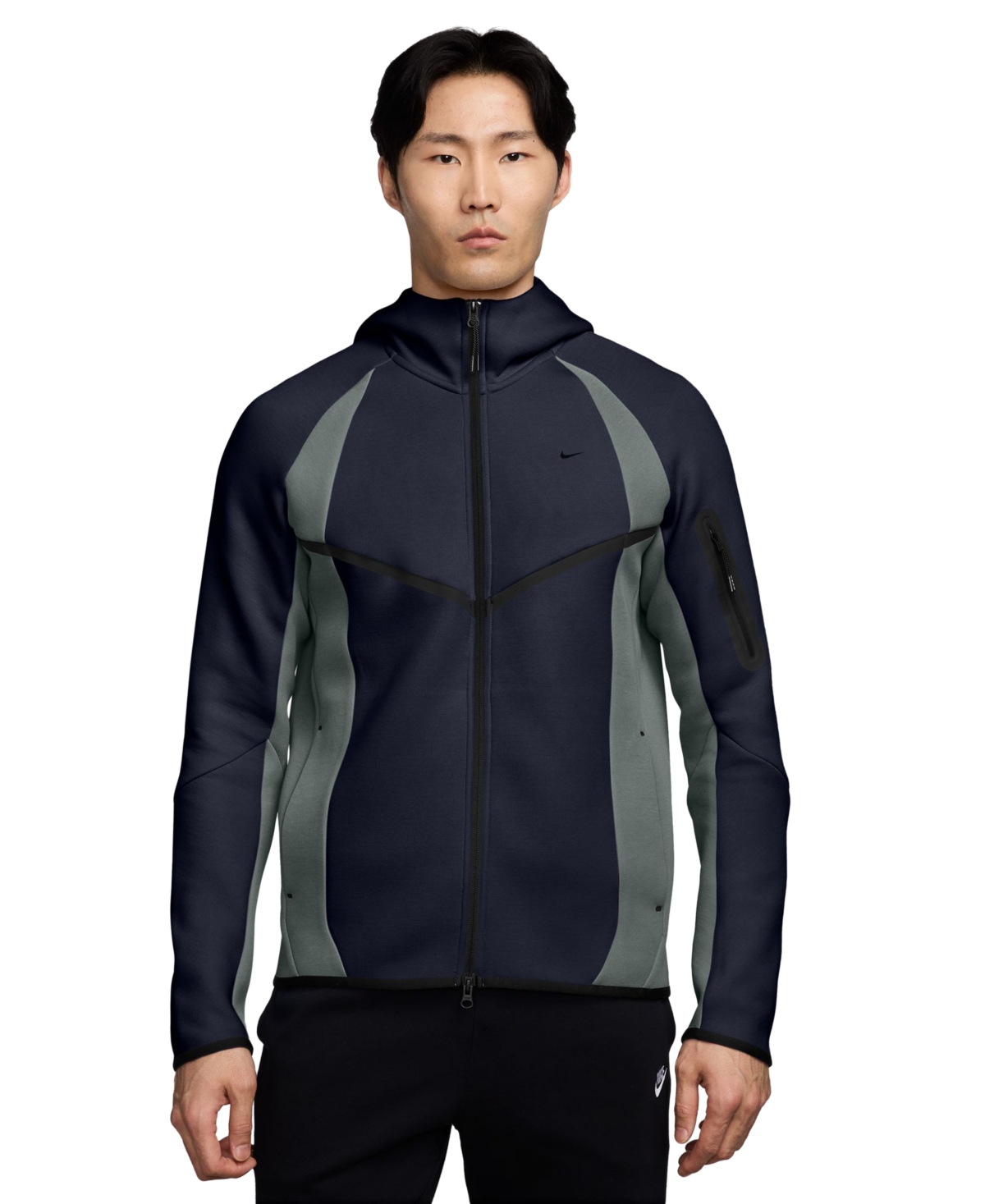Click here for Nike Mens Tech Color-Block Full-Zip Fleece Sweatsh... prices