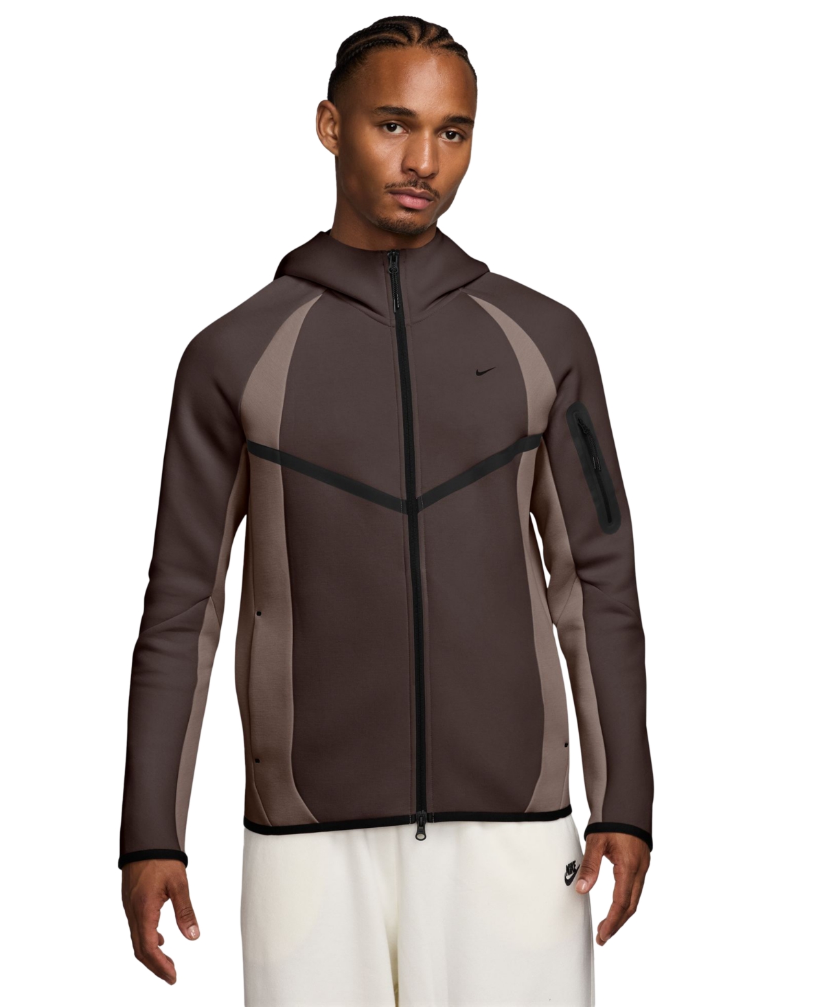 Click here for Nike Mens Tech Color-Block Full-Zip Fleece Sweatsh... prices