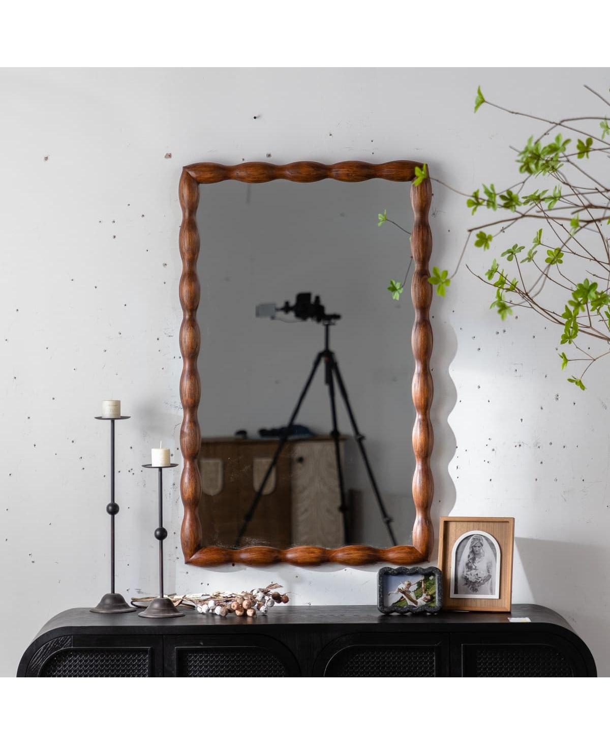Click here for Laoties 36 x 24 Wood Decorative Wall Mirror  Recta... prices