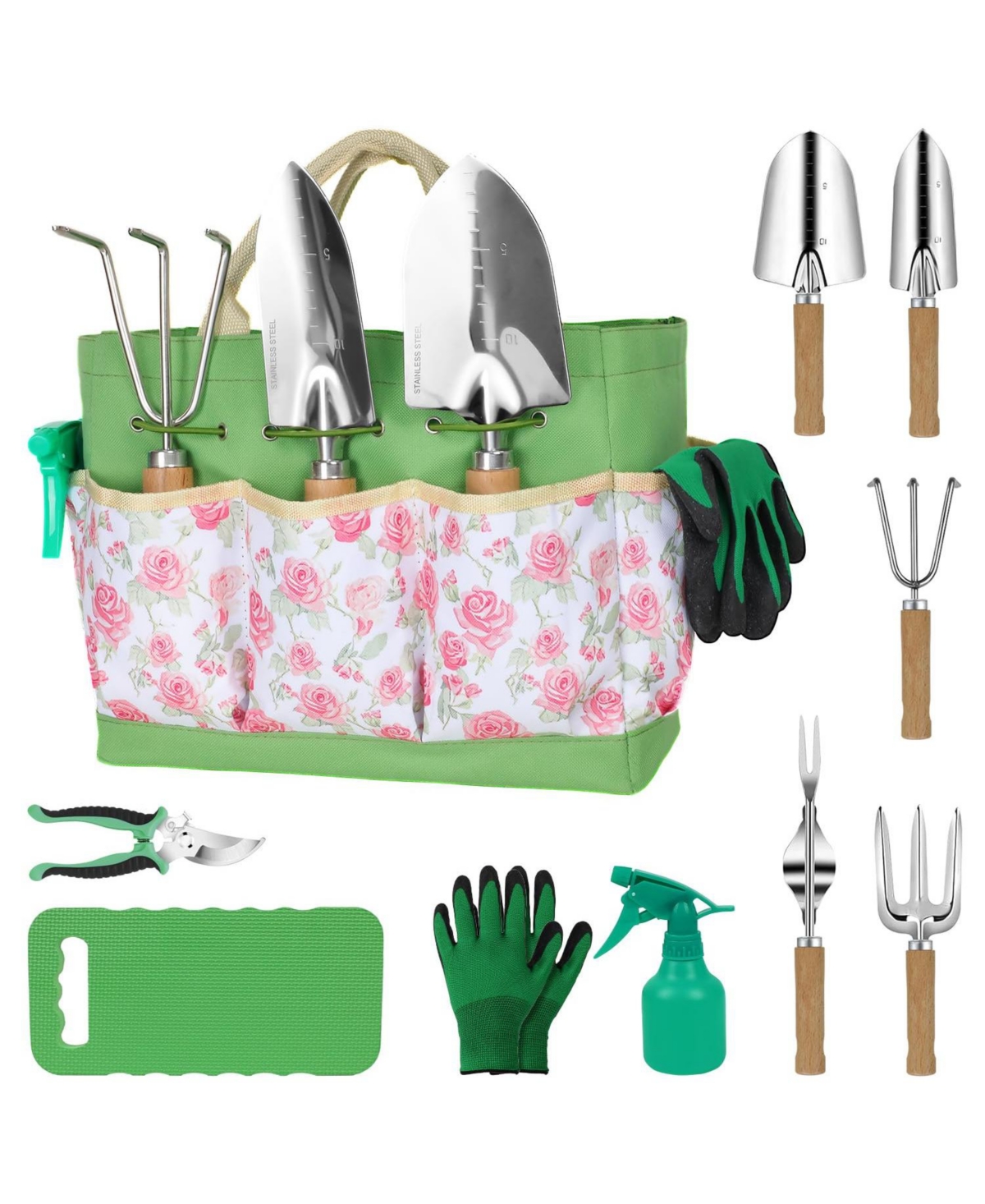 Click here for Xdovet Garden Tools Set Wooden Handle Organizer Ba... prices