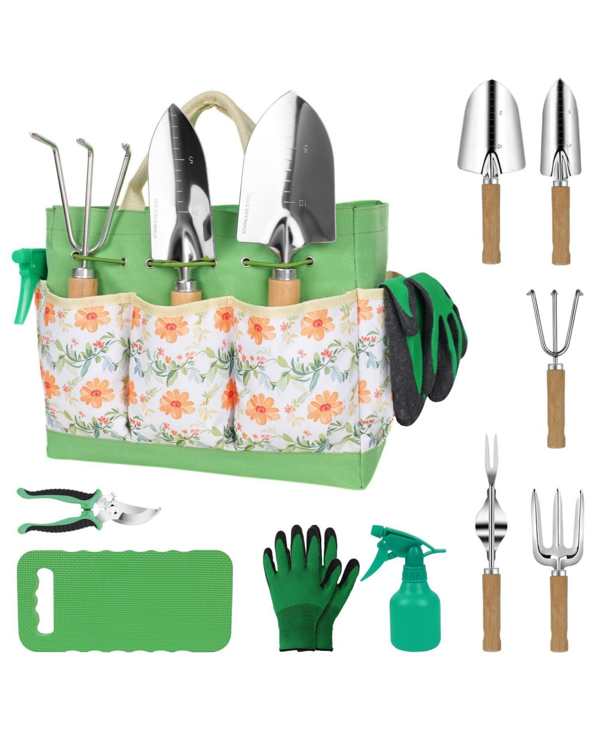 Click here for Xdovet Garden Tools Set Wooden Handle Organizer Ba... prices