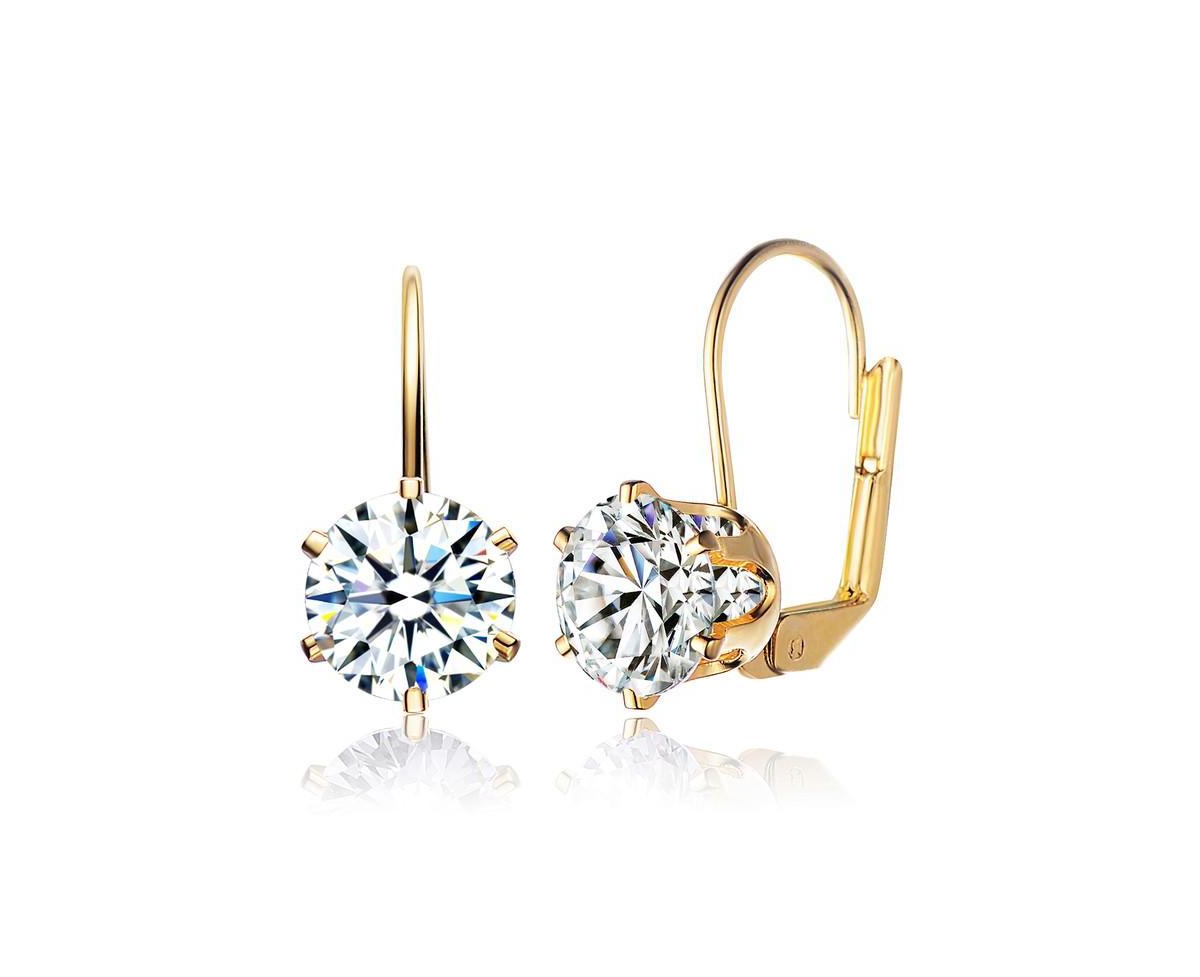 Click here for Genevive Dainty Sterling Silver Round Cz Six-Prong... prices