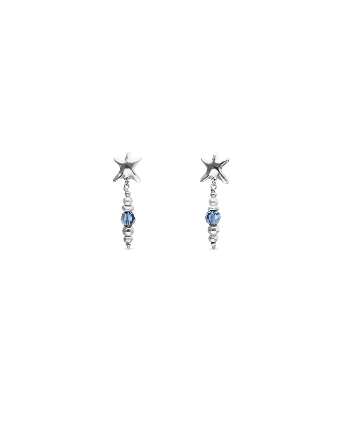 Click here for UNOde50 Long Silver-Tone with Blue Faceted Crystal... prices