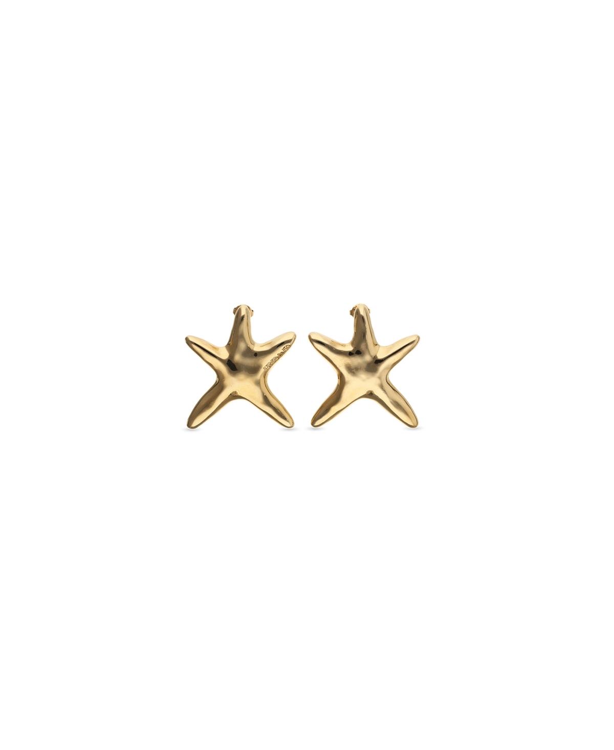 Click here for UNOde50 Large Gold-tone Star Earrings prices