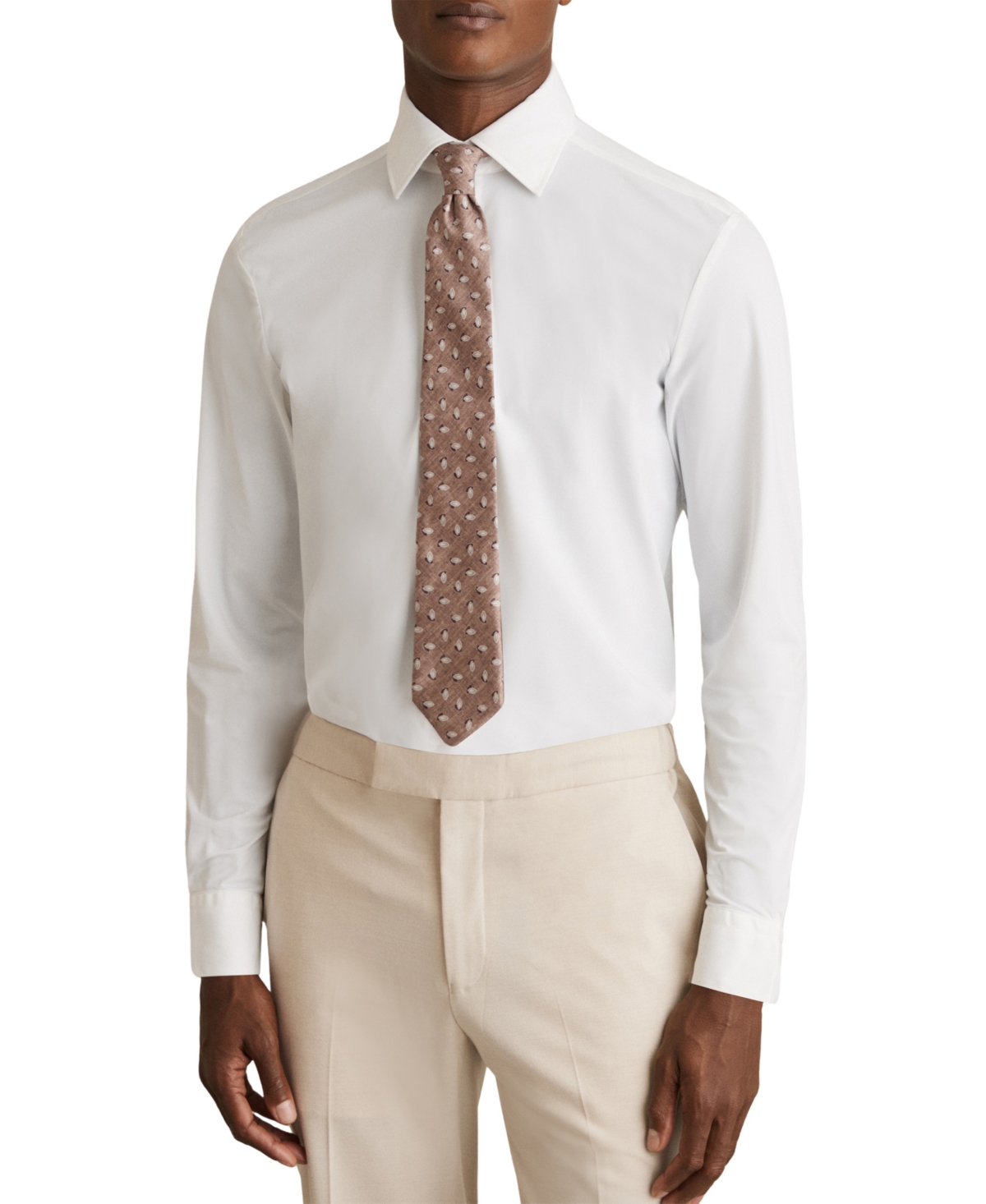 Click here for Reiss Mens Voyager Travel Shirt - White prices