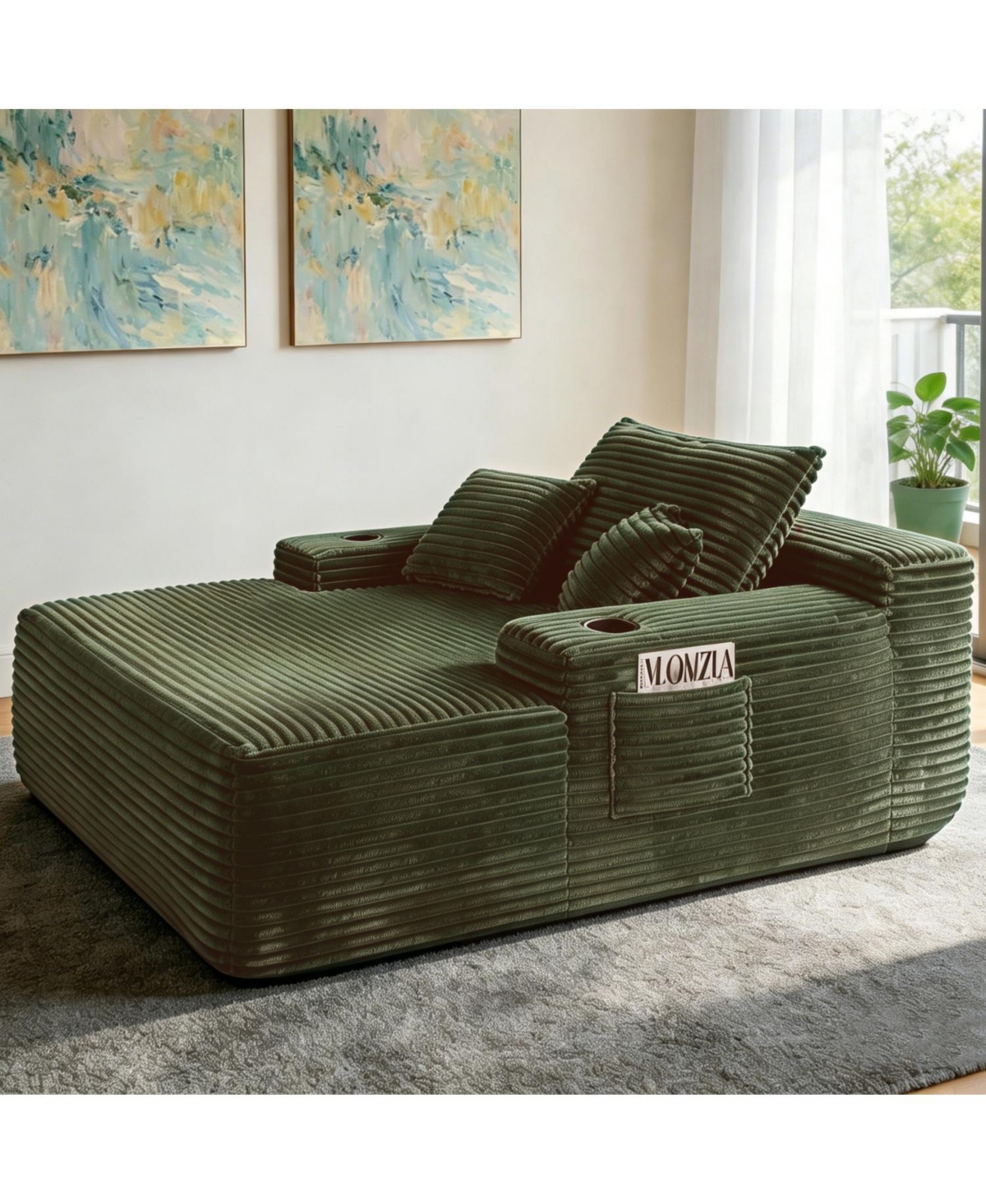 Click here for Rainsken 65 Oversized Chaise Lounge Indoor  with T... prices