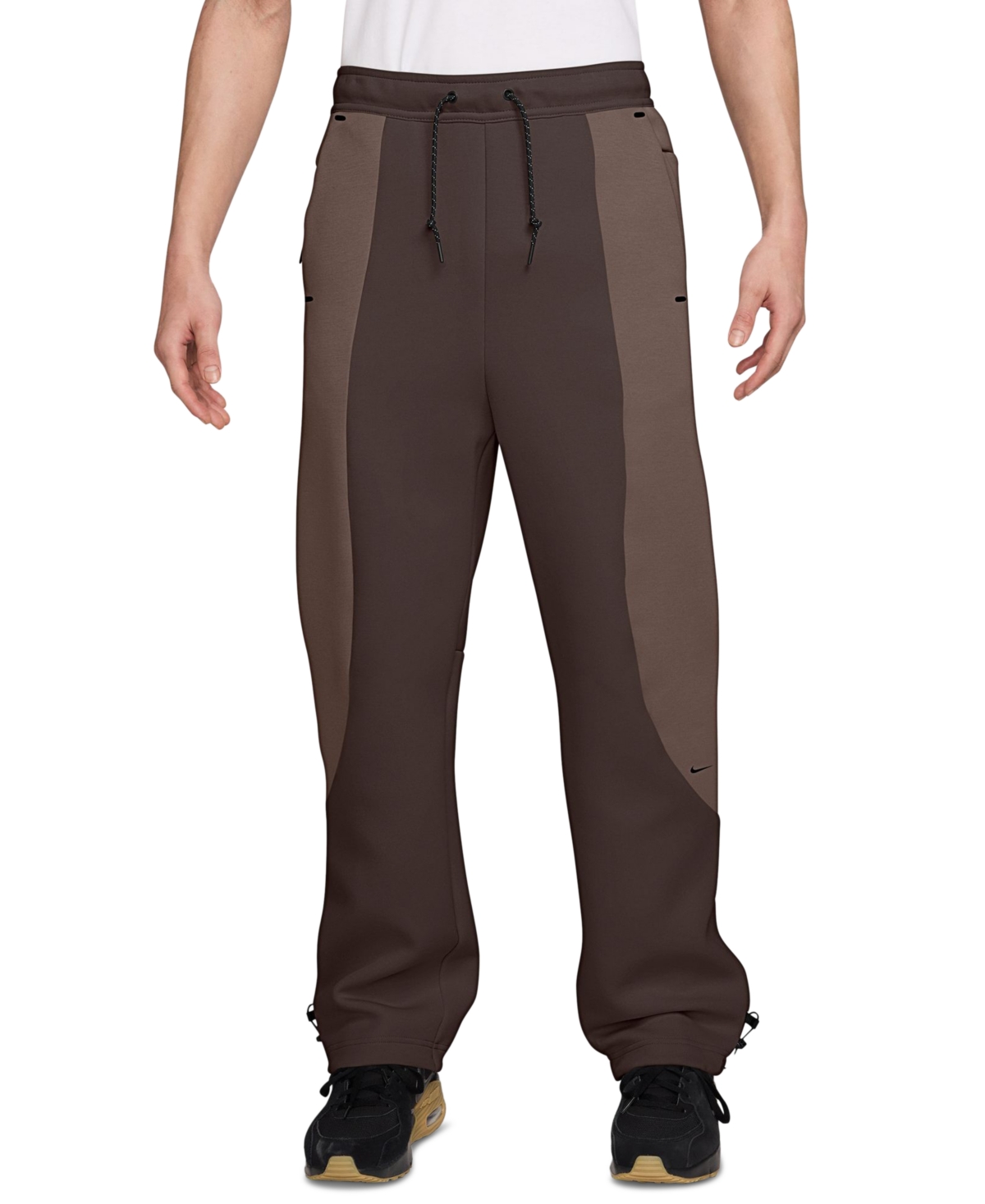 Click here for Nike Mens Color-Block Open Hem Fleece Pants - Baro... prices