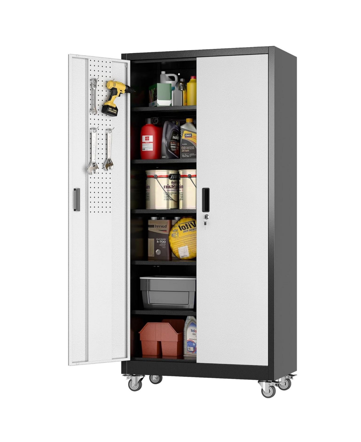 Click here for Boyel Living 71 Inch Metal Garage Storage Cabinet... prices