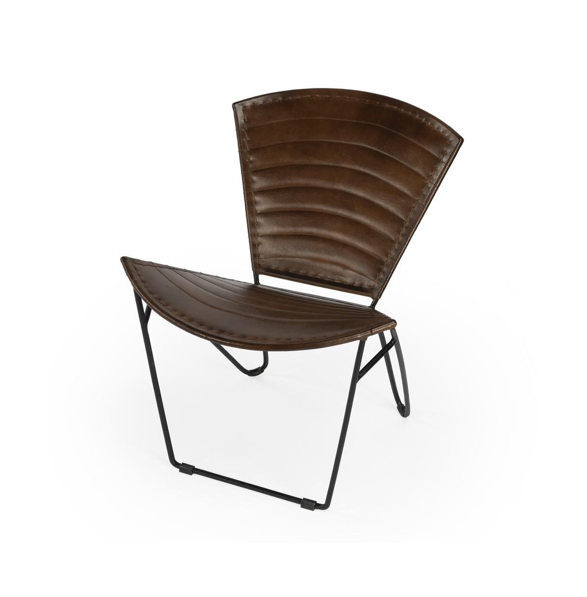 Click here for Butler Specialty Felix Iron and Leather Accent Cha... prices