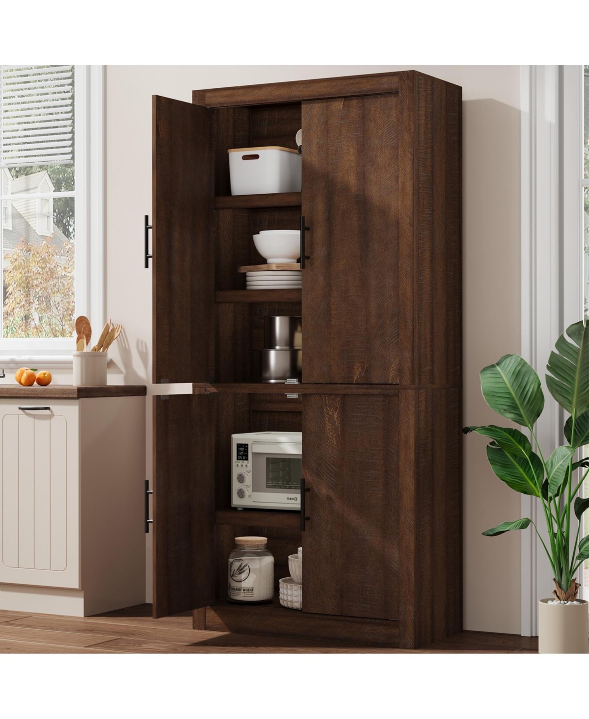 Click here for homfan 70.45 Inch Multi-Use Farmhouse Pantry Cabin... prices