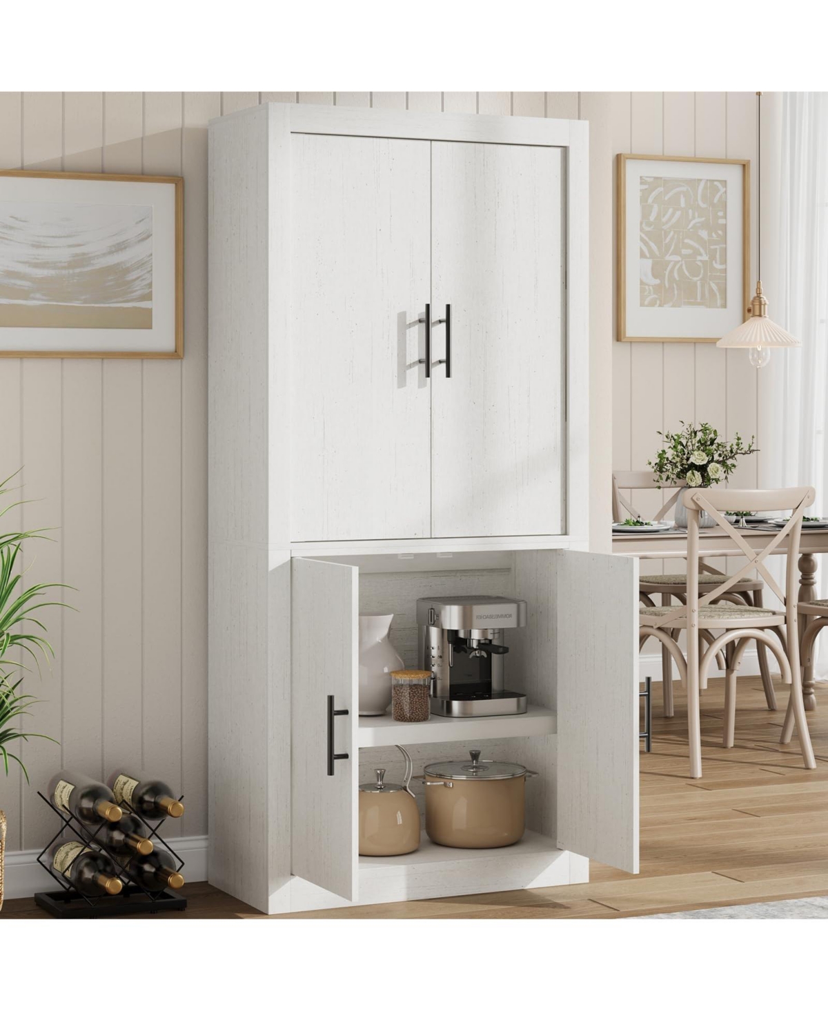 Click here for homfan 70.45 Inch Multi-Use Farmhouse Pantry Cabin... prices