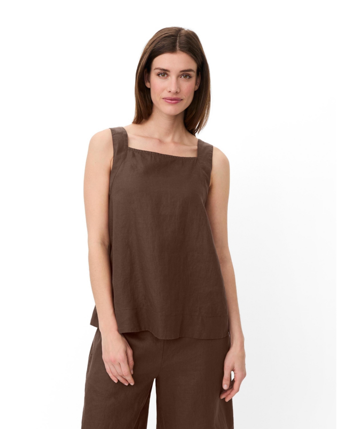 Click here for Masai Copenhagen Womens Madisa Linen Square Neck T... prices