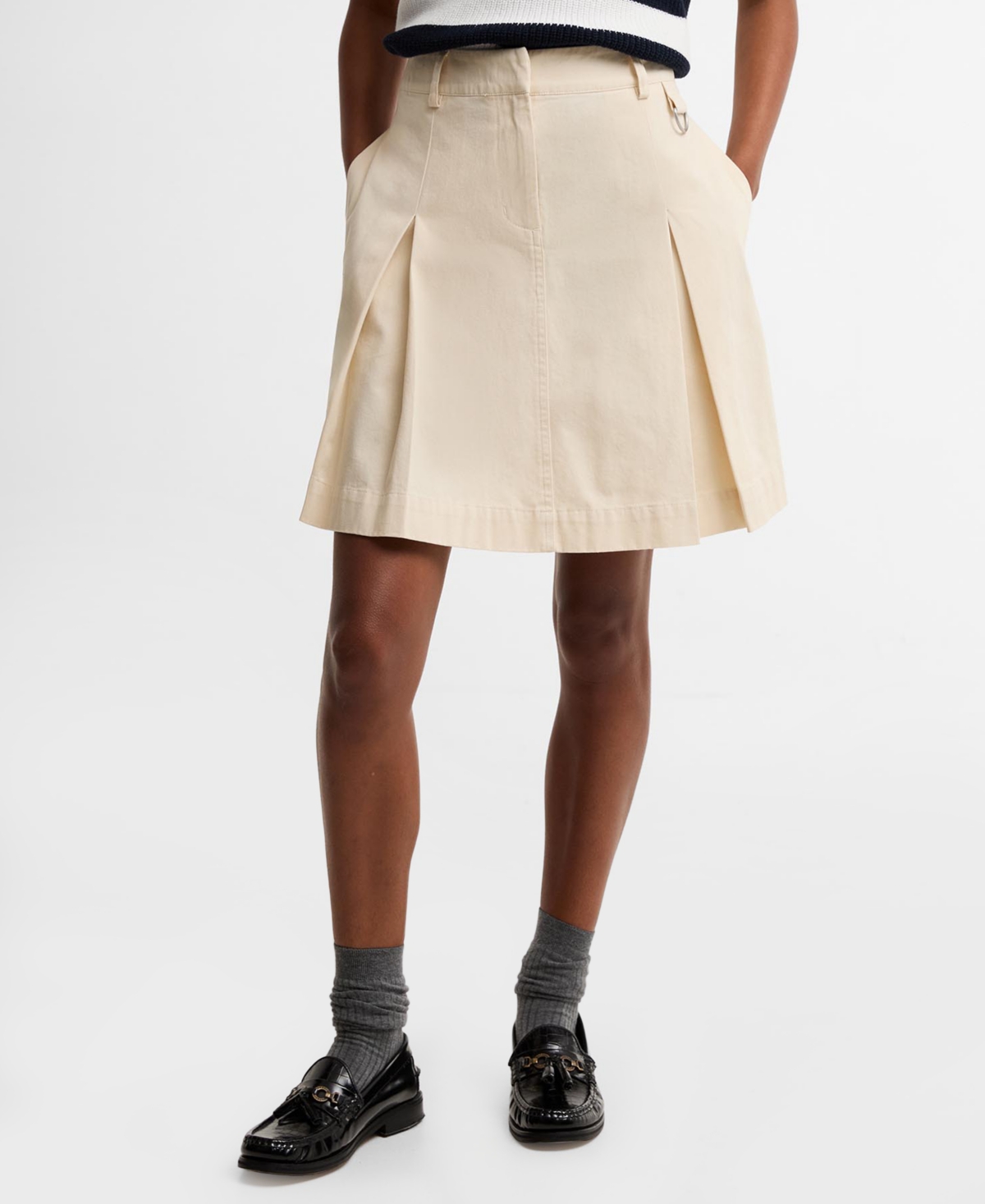 Click here for Barbour Womens Aylesby Mini Pleated A-Line Skirt -... prices