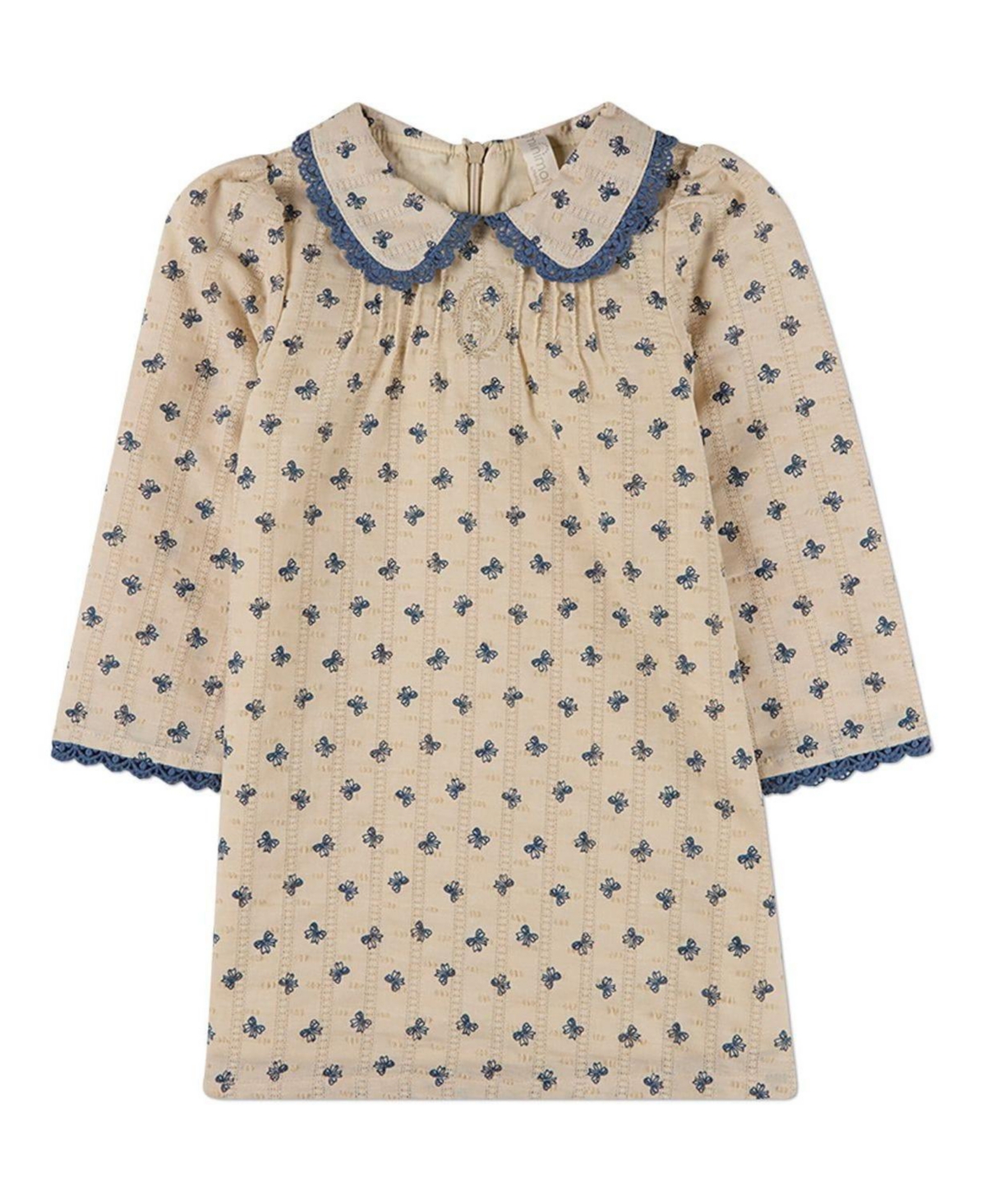 Click here for MeMoi Little Girls Embroidered-Bow 100 Cotton Poin... prices