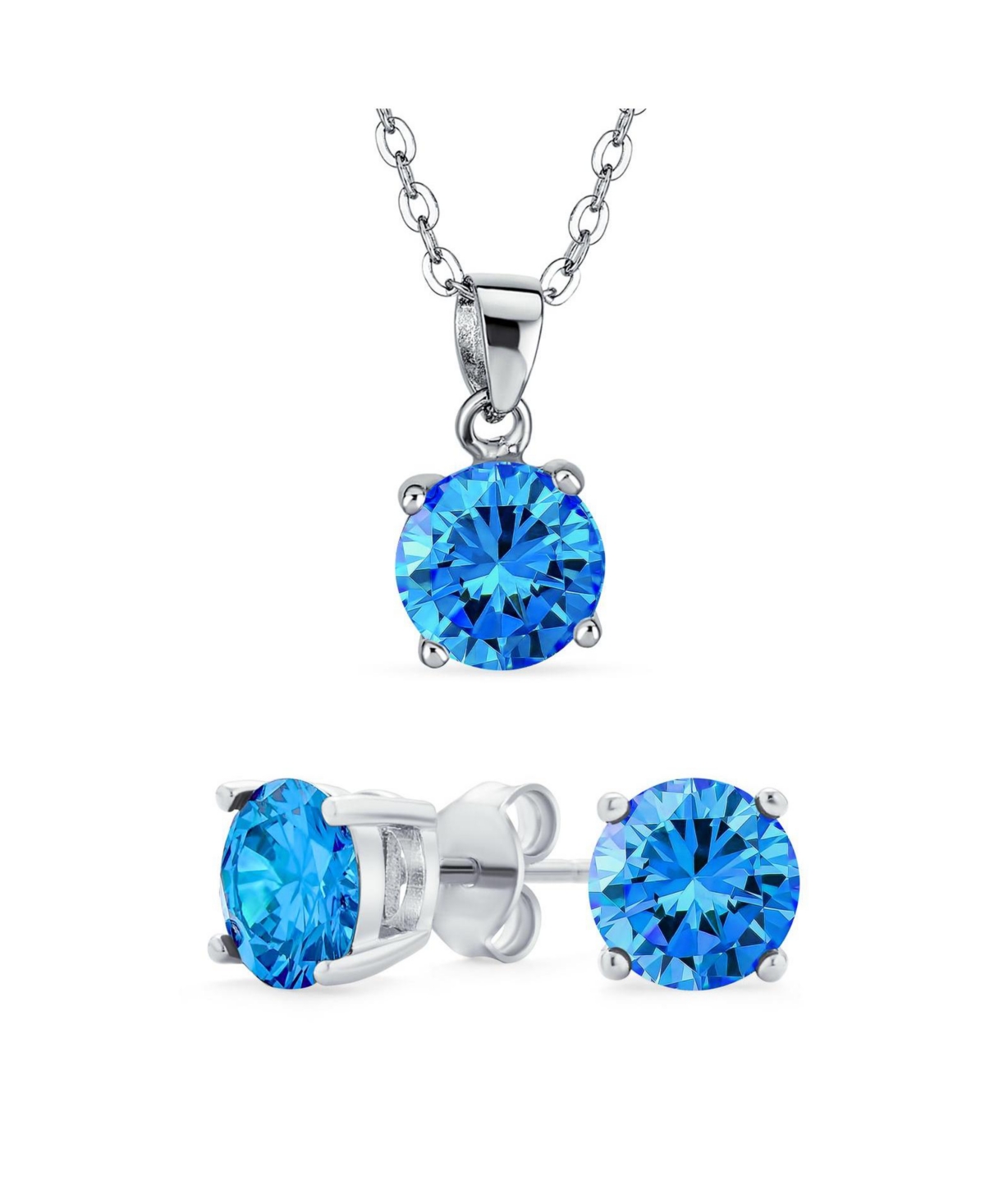 Click here for Bling Jewelry 4CTW Round Cz Solitaire Stud Earring... prices