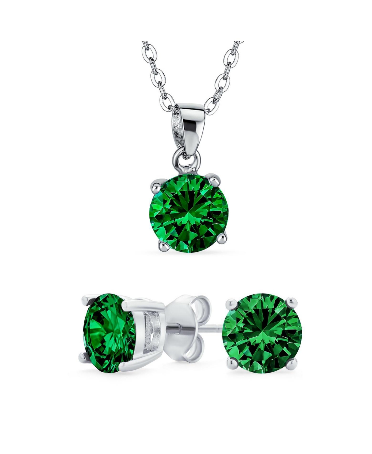 Click here for Bling Jewelry 4CTW Round Cz Solitaire Stud Earring... prices