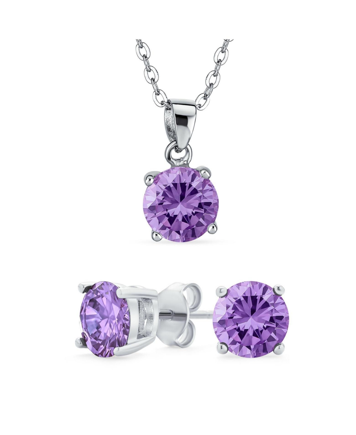 Click here for Bling Jewelry 4CTW Round Cz Solitaire Stud Earring... prices