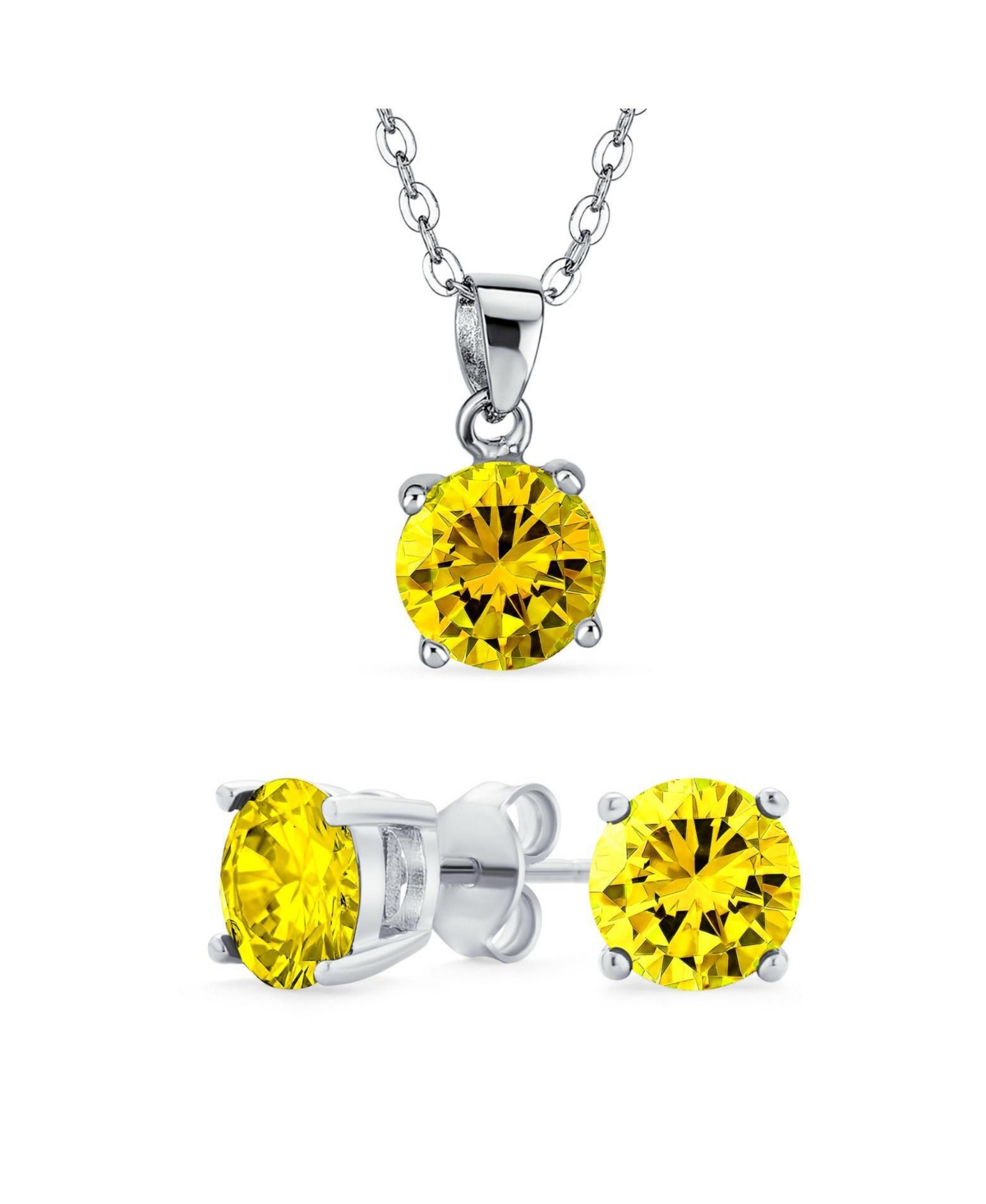 Click here for Bling Jewelry 4CTW Round Cz Solitaire Stud Earring... prices
