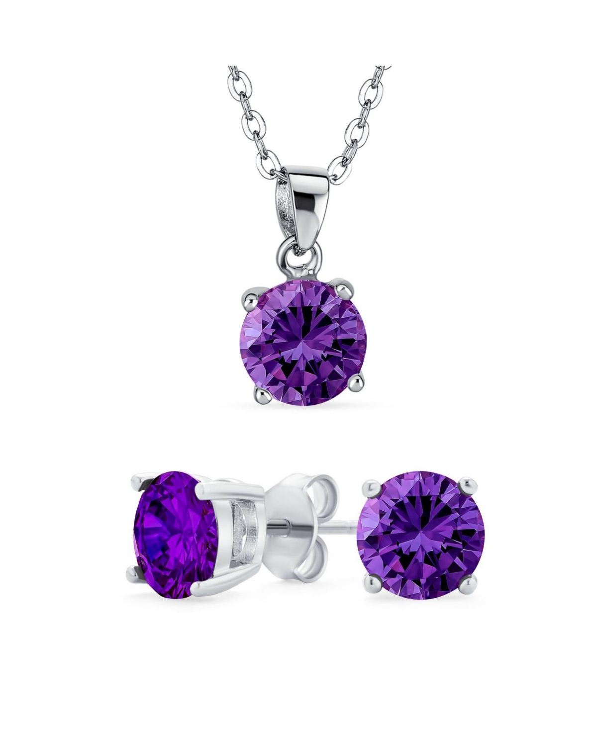 Click here for Bling Jewelry 4CTW Round Cz Solitaire Stud Earring... prices