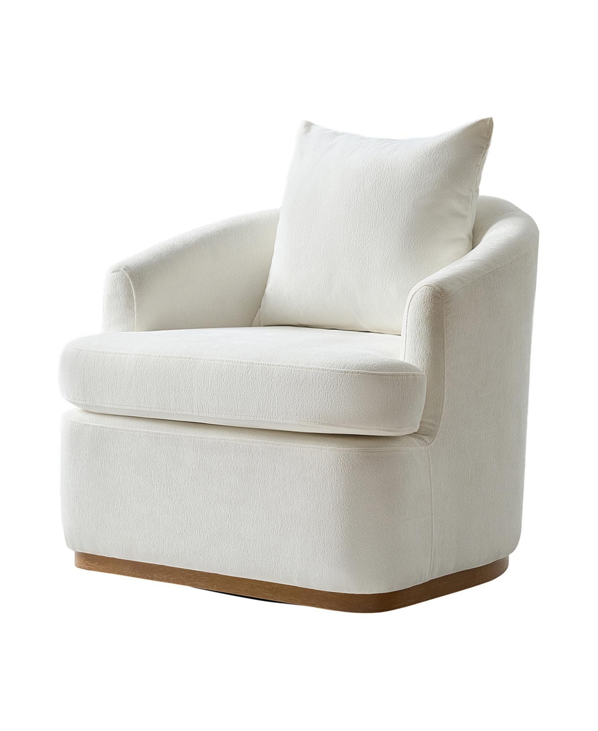 Click here for Hulala Home Estefania Modern Chenille Swivel Barre... prices