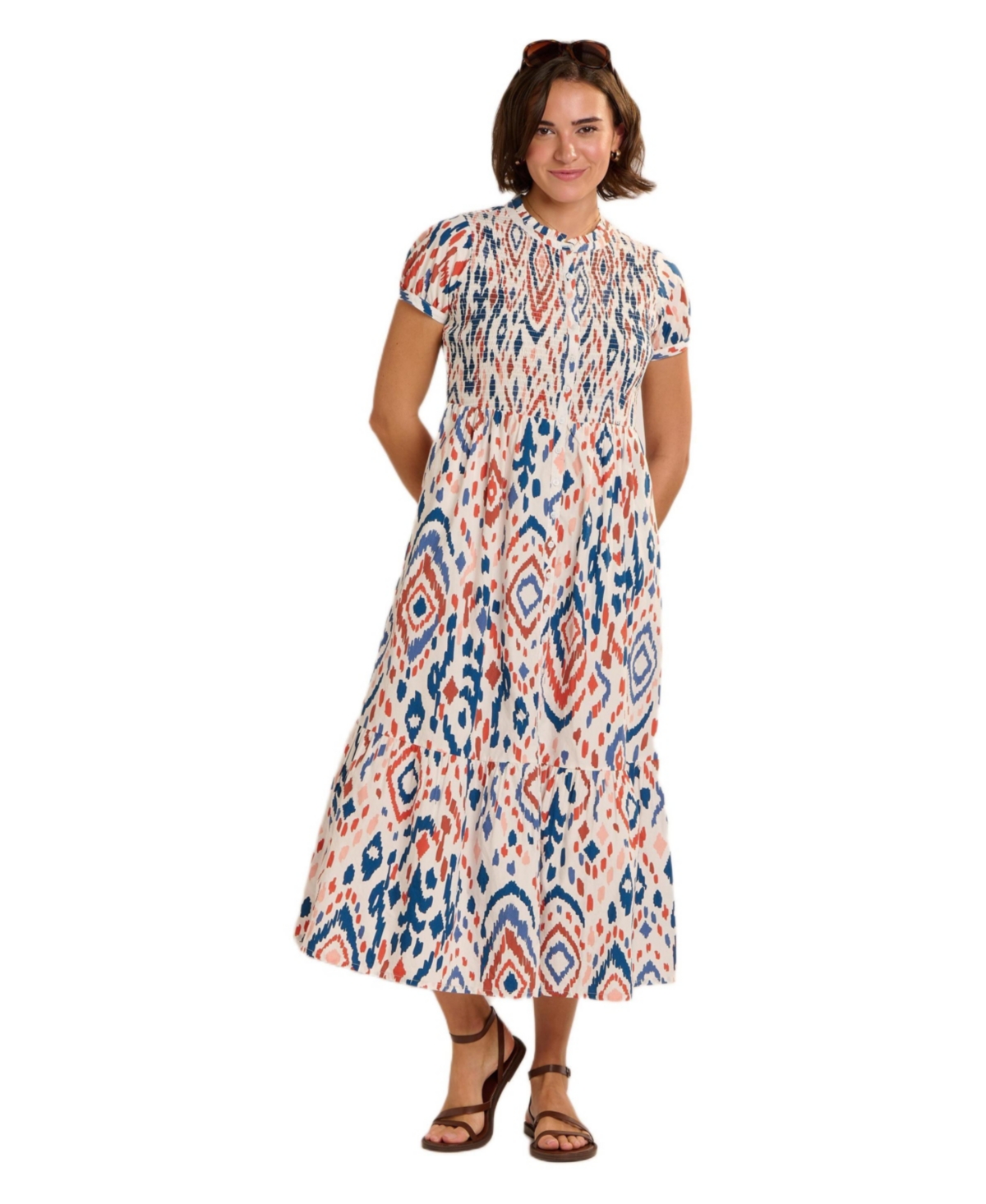 Click here for Brakeburn Womens Eirini Bodice Tiered Maxi Dress -... prices