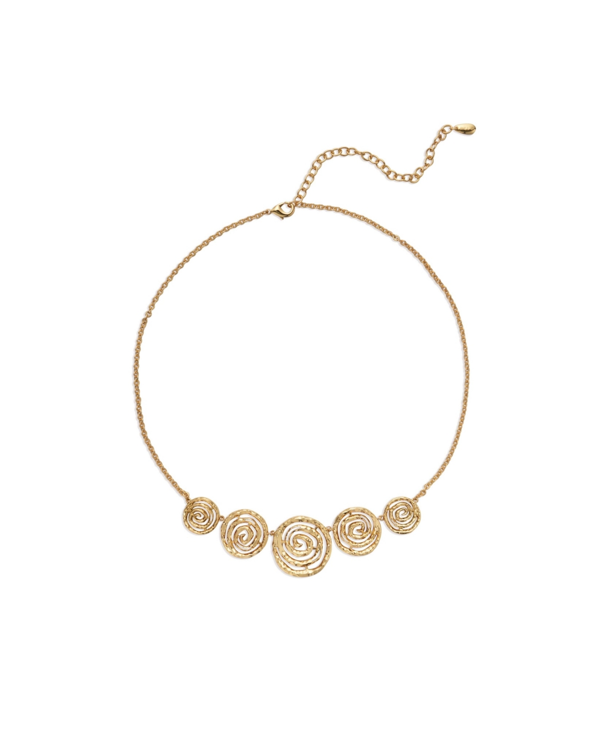 Click here for Retro Chic Eternal Spiral Small Necklace - Gold prices