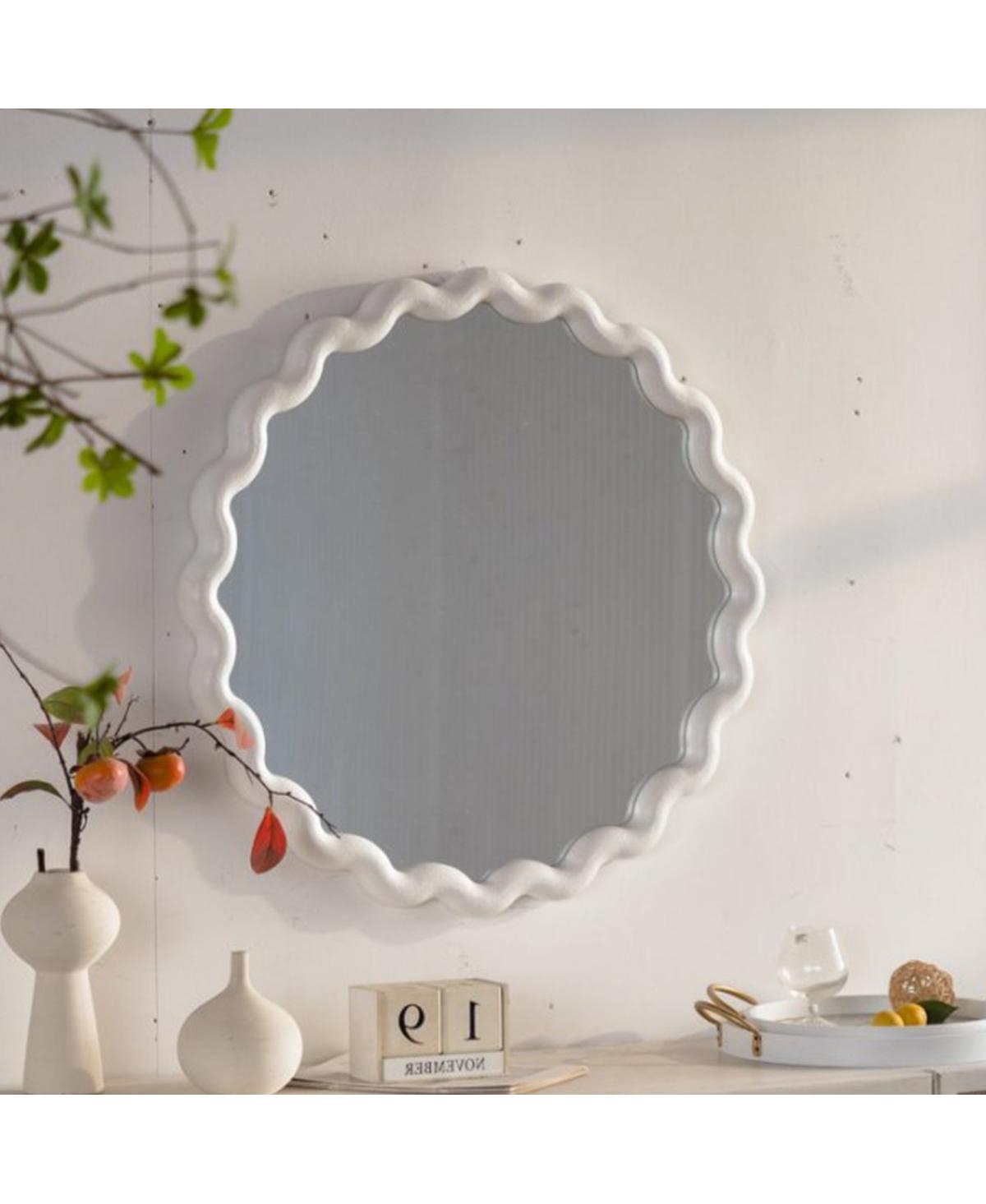 Click here for Laoties 28 Modern Round Decorative Wall Mirror wit... prices