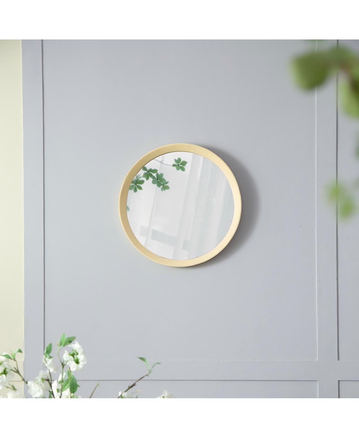 Click here for Laoties 20 Round Solid Mango Wood Wall Mirror  Mod... prices