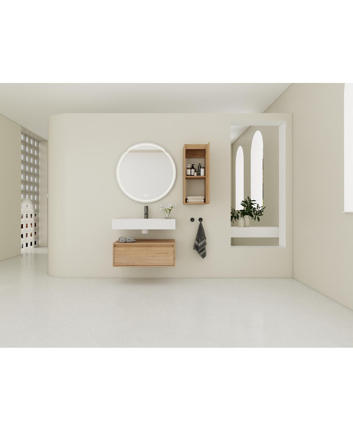 Click here for Sillysis 29.5 Inch Wall Mounted Modern Bathroom Va... prices