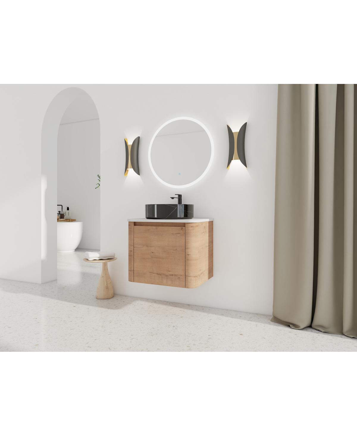 Click here for Sillysis 23.6 Inch Wall Mounted Modern Bathroom Va... prices