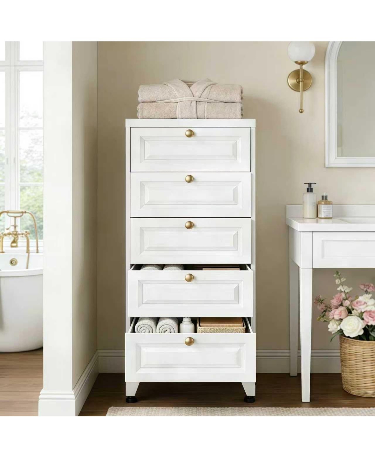 Click here for Boyel Living 39 Metal Bathroom Storage Cabinet wit... prices