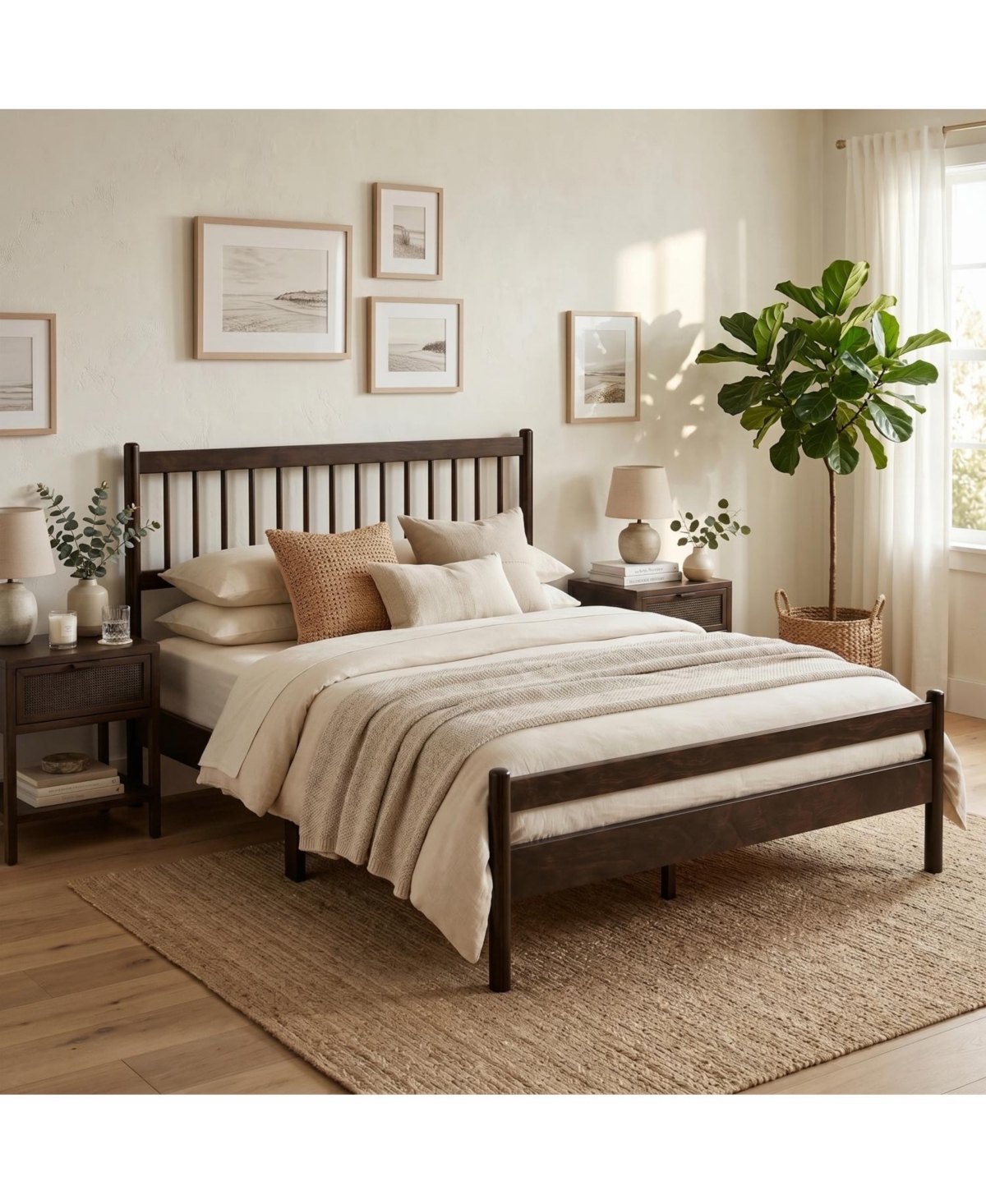 Click here for Rainsken Queen Size Bed Frame  with Headboard and... prices