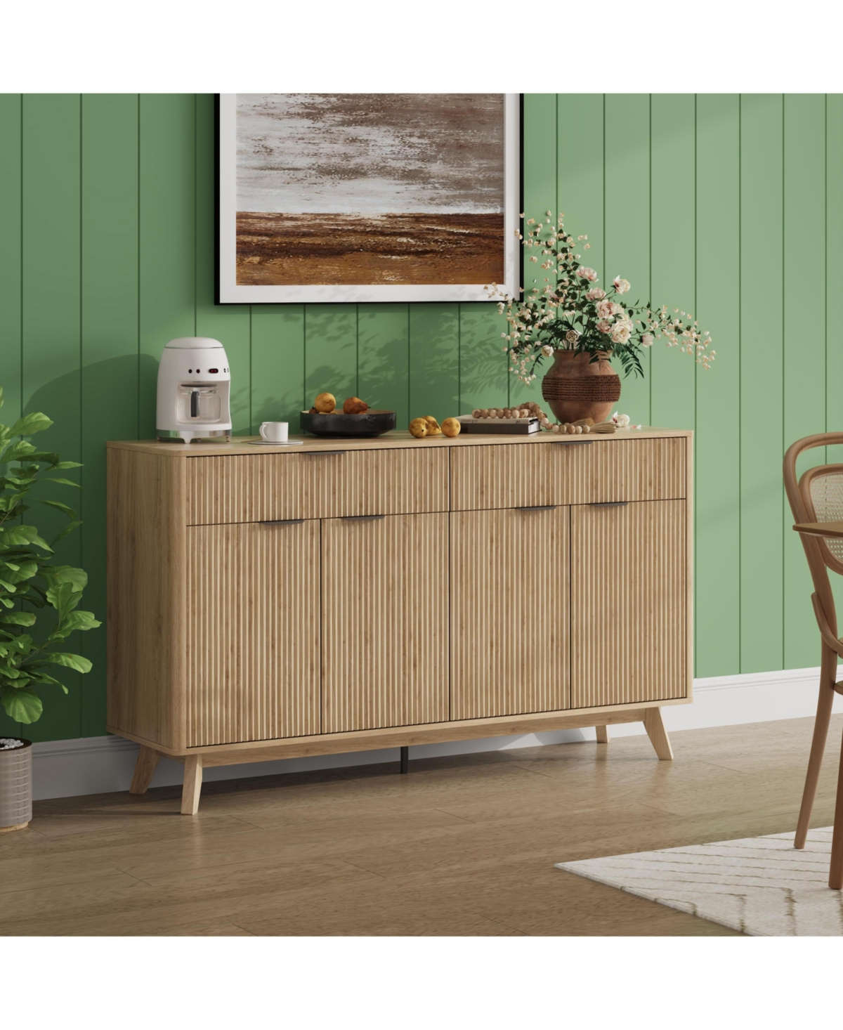 Click here for homfan Modern Buffet Cabinet with Storage  60 Inch... prices