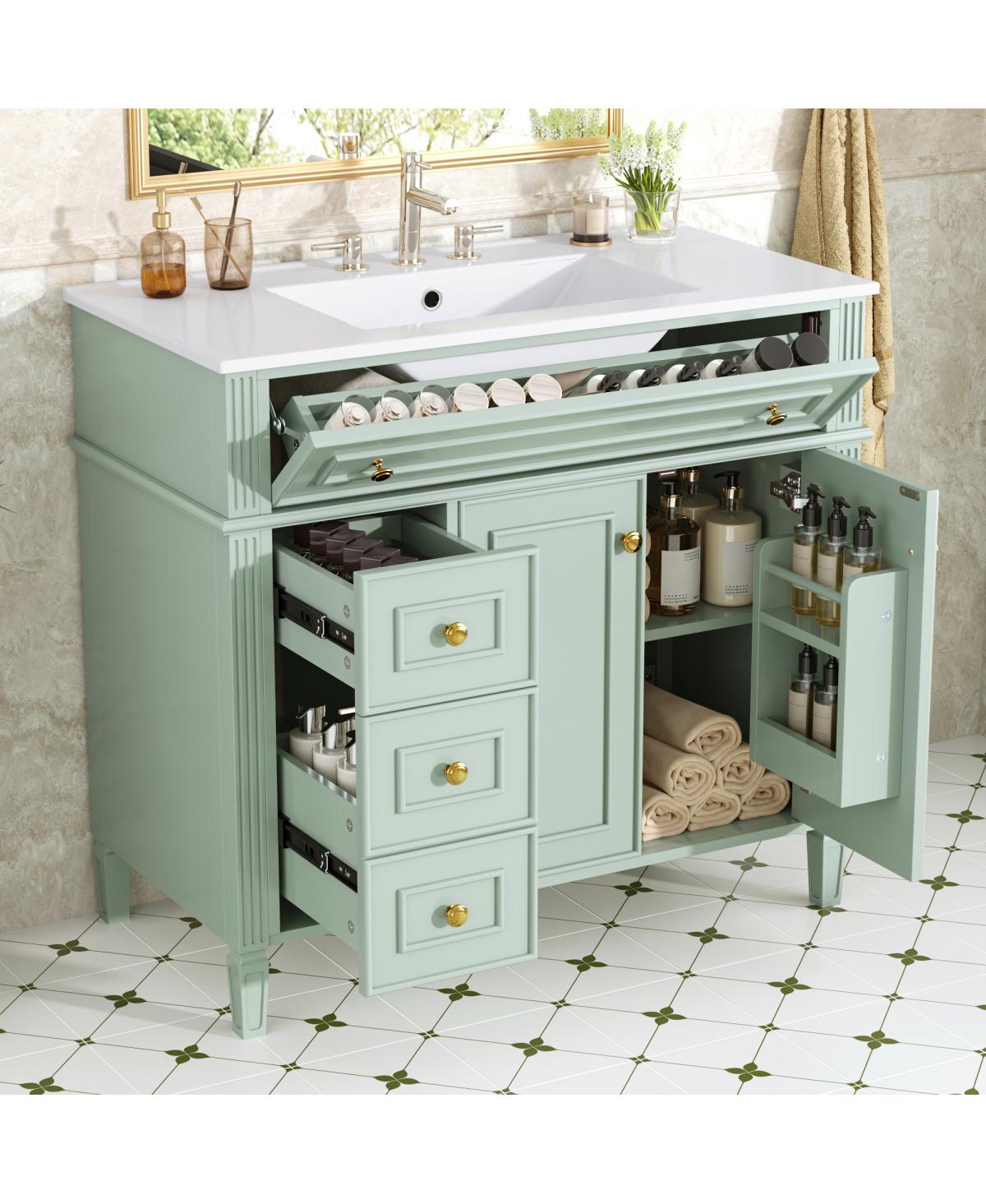 Click here for Sillysis 36 Bathroom Vanity with Ceramic Sink and... prices