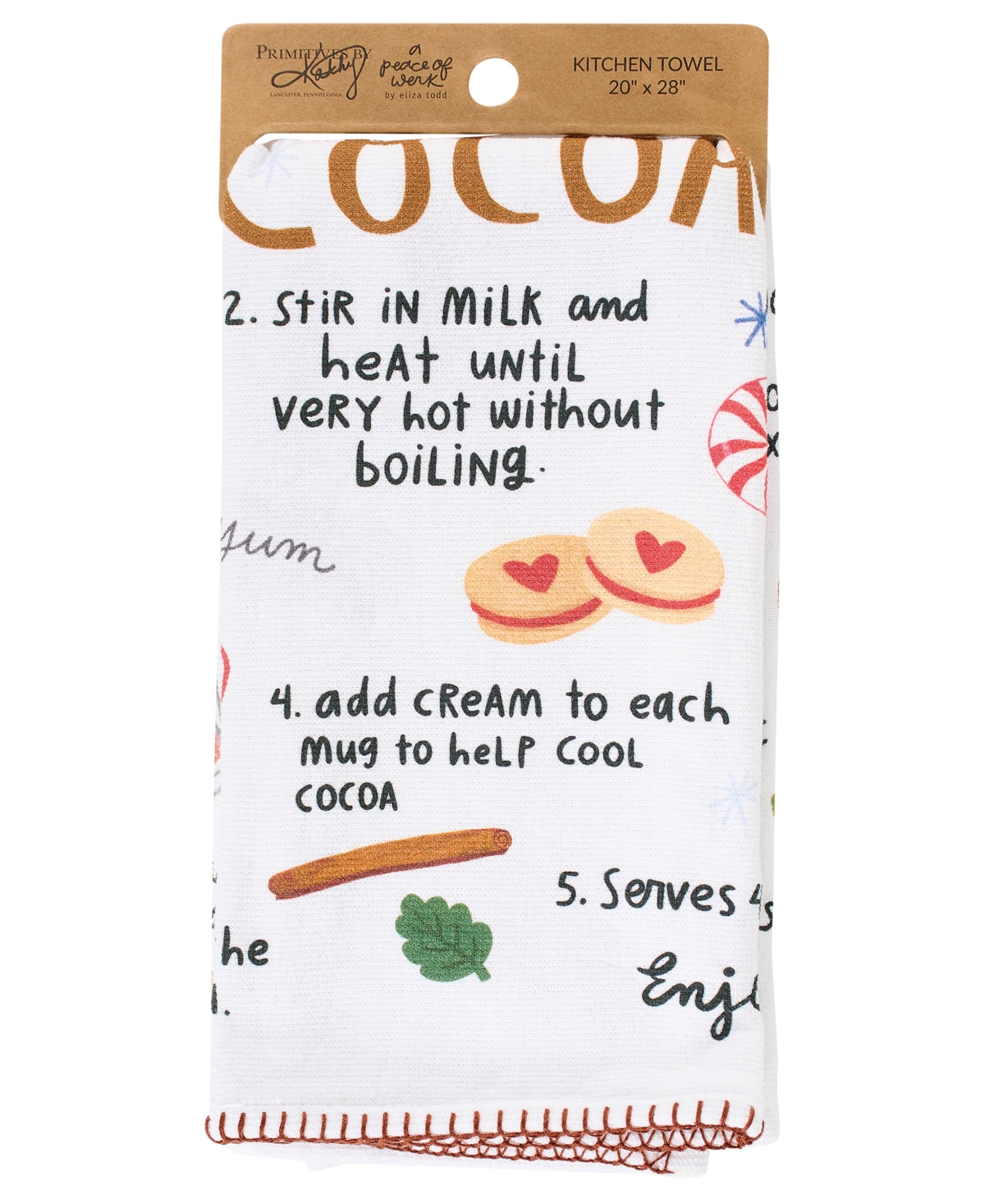 Click here for Primitives by Kathy Hot Cocoa Kitchen Towel  20 x... prices