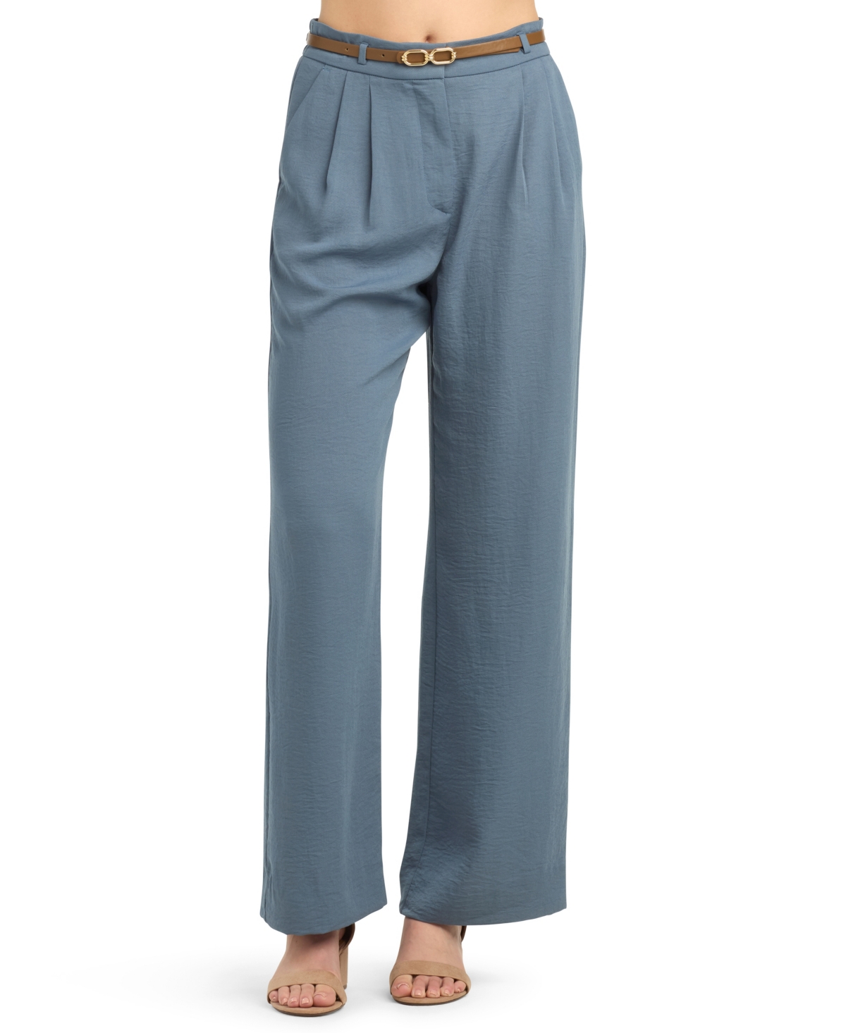 Click here for Bcx Juniors Pleated Wide-Leg Pants - Blue prices