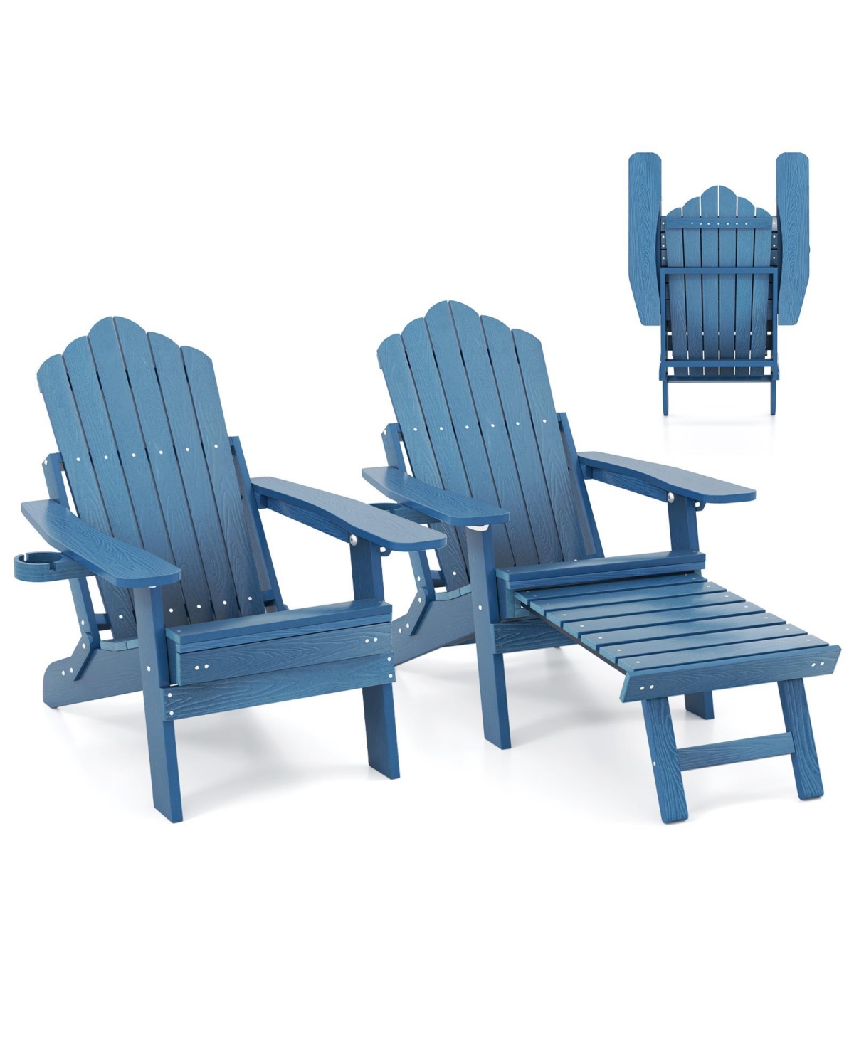 Click here for Gymax 2 Piece Folding Adirondack Chair Hips Fire P... prices
