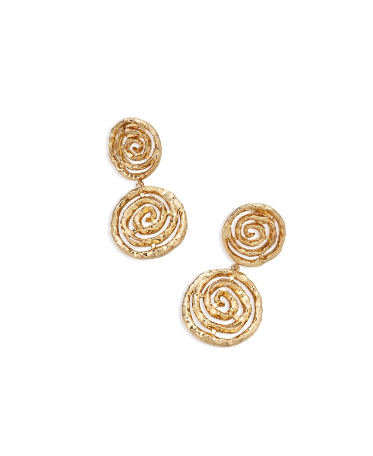 Click here for Retro Chic Eternal Spiral Drop Earrings - Gold prices