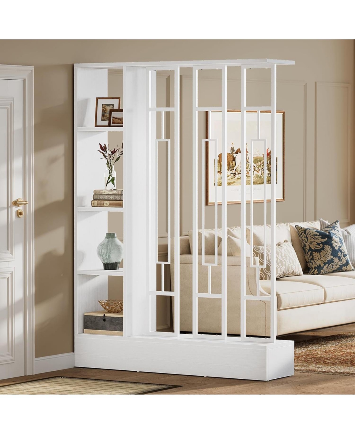 Click here for Tribesigns Wall Room Divider with Display Shelves... prices