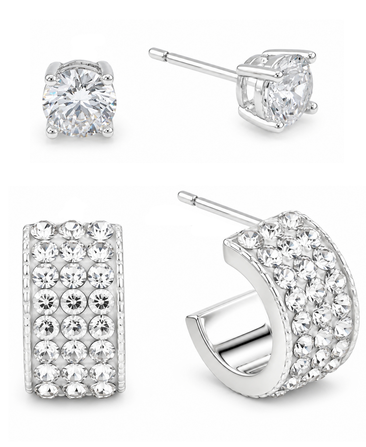 Click here for And Now This 2-Pc. Cubic Zirconia 18k Silver Plate... prices
