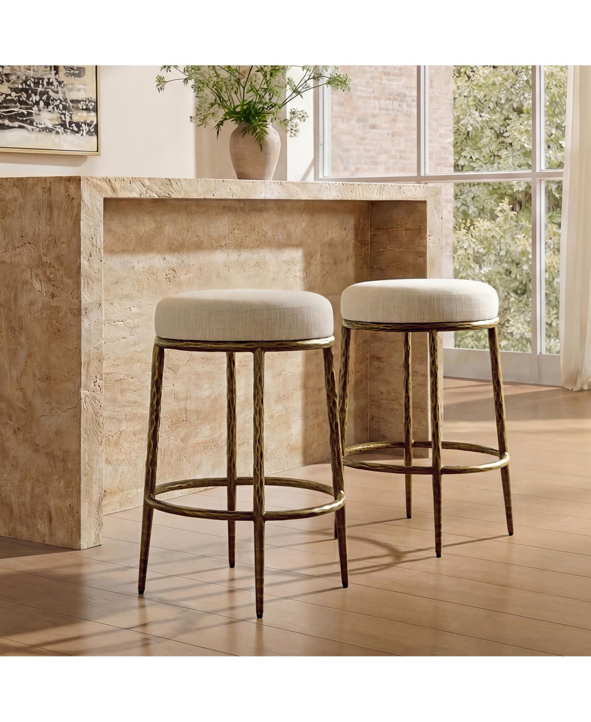 Click here for Morden Fort Counter Height Bar Stools  Modern Upho... prices