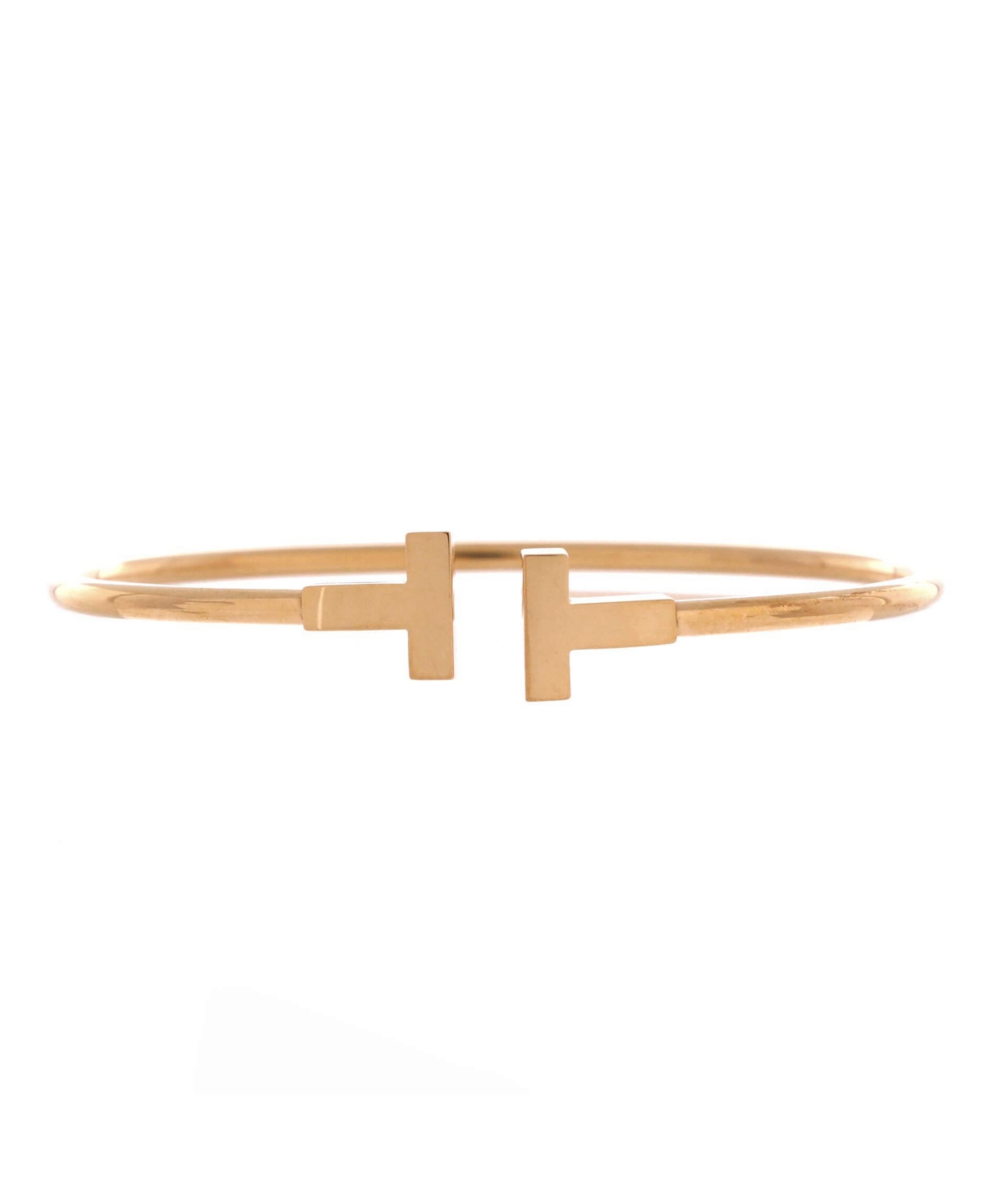 Click here for Pre-Owned Tiffany & Co T Wire Bracelet - 18k rose... prices