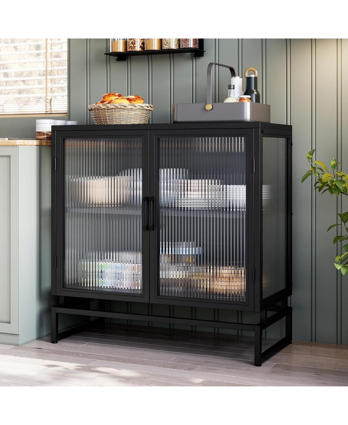 Click here for gaomon Buffet Cabinet with Glass Doors  Sideboard... prices