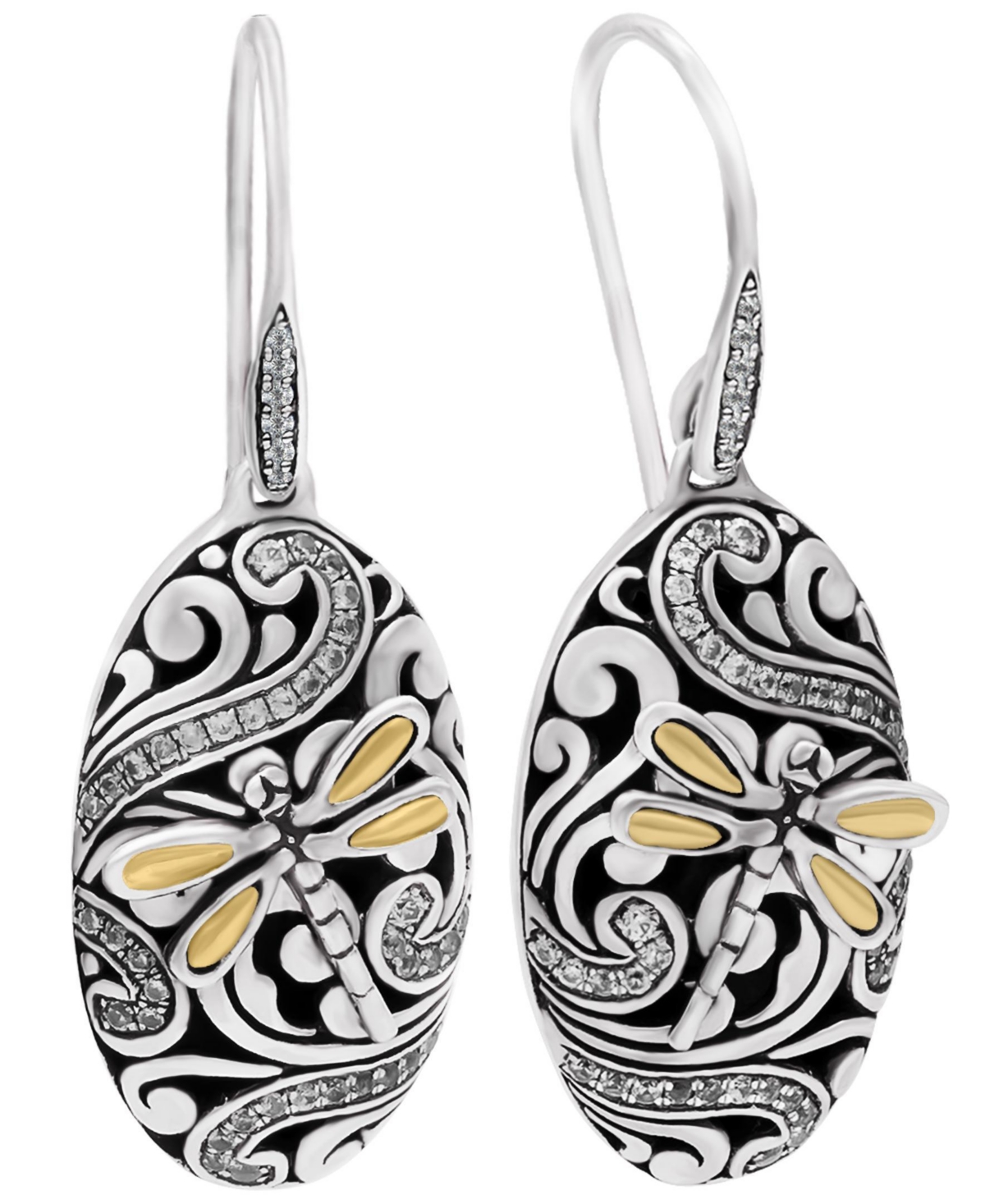 Click here for Devata Dragonfly Earrings in Sterling Silver and 1... prices