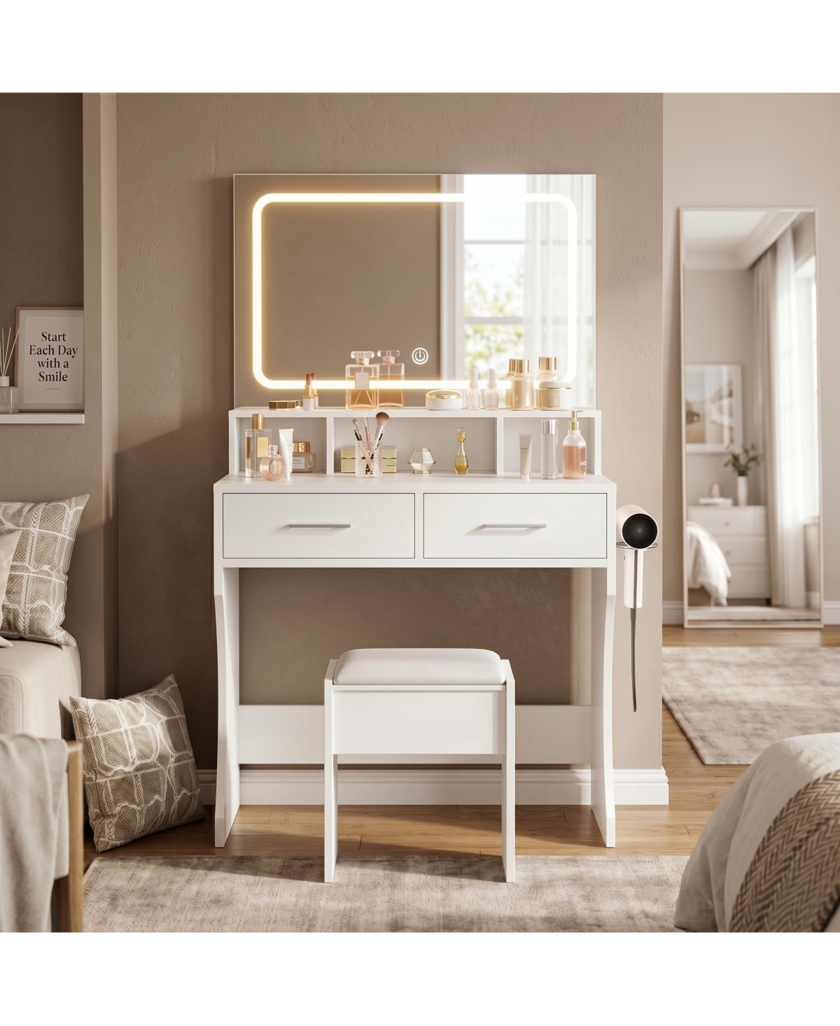 Click here for homfan Led Vanity Desk Playset for Girls  3-Color... prices
