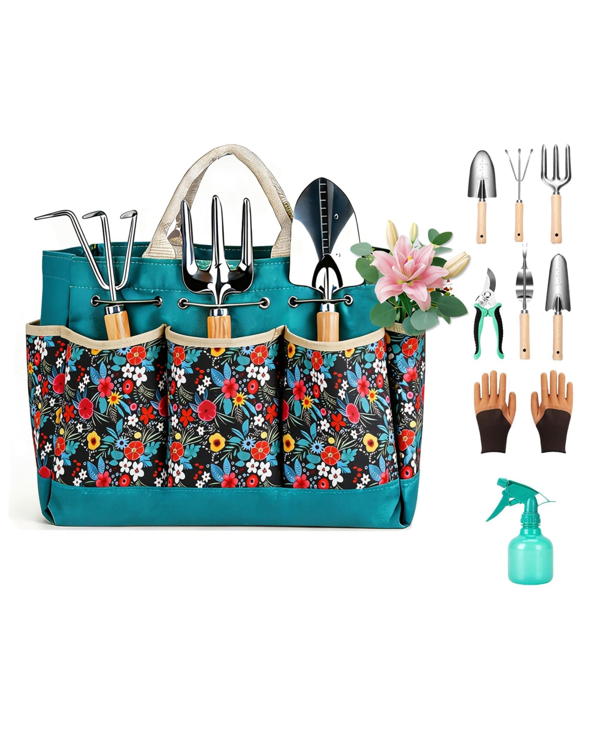 Click here for Xdovet Stainless Steel Gardening Tool Set - Turquo... prices