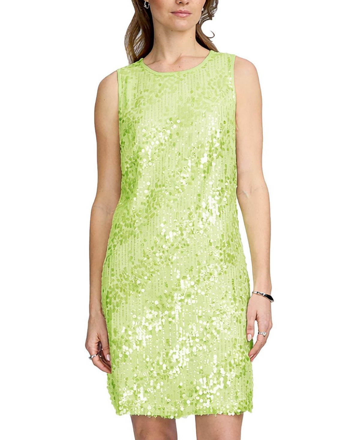 Click here for Elle Collection Womens Sequin Overlay Dress - Cela... prices