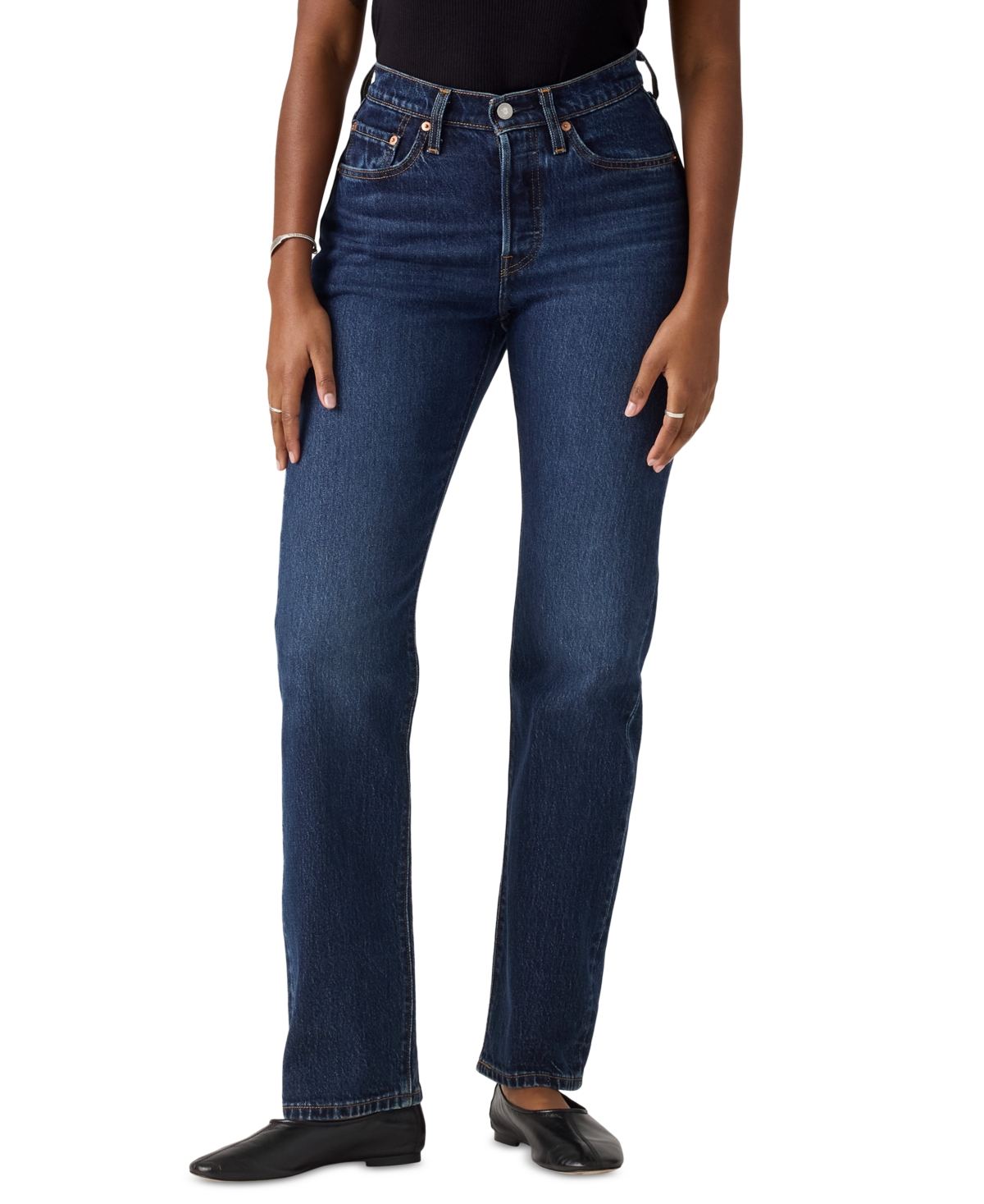 Click here for Levis Womens 501 Curve High-Rise Straight-Leg Jean... prices