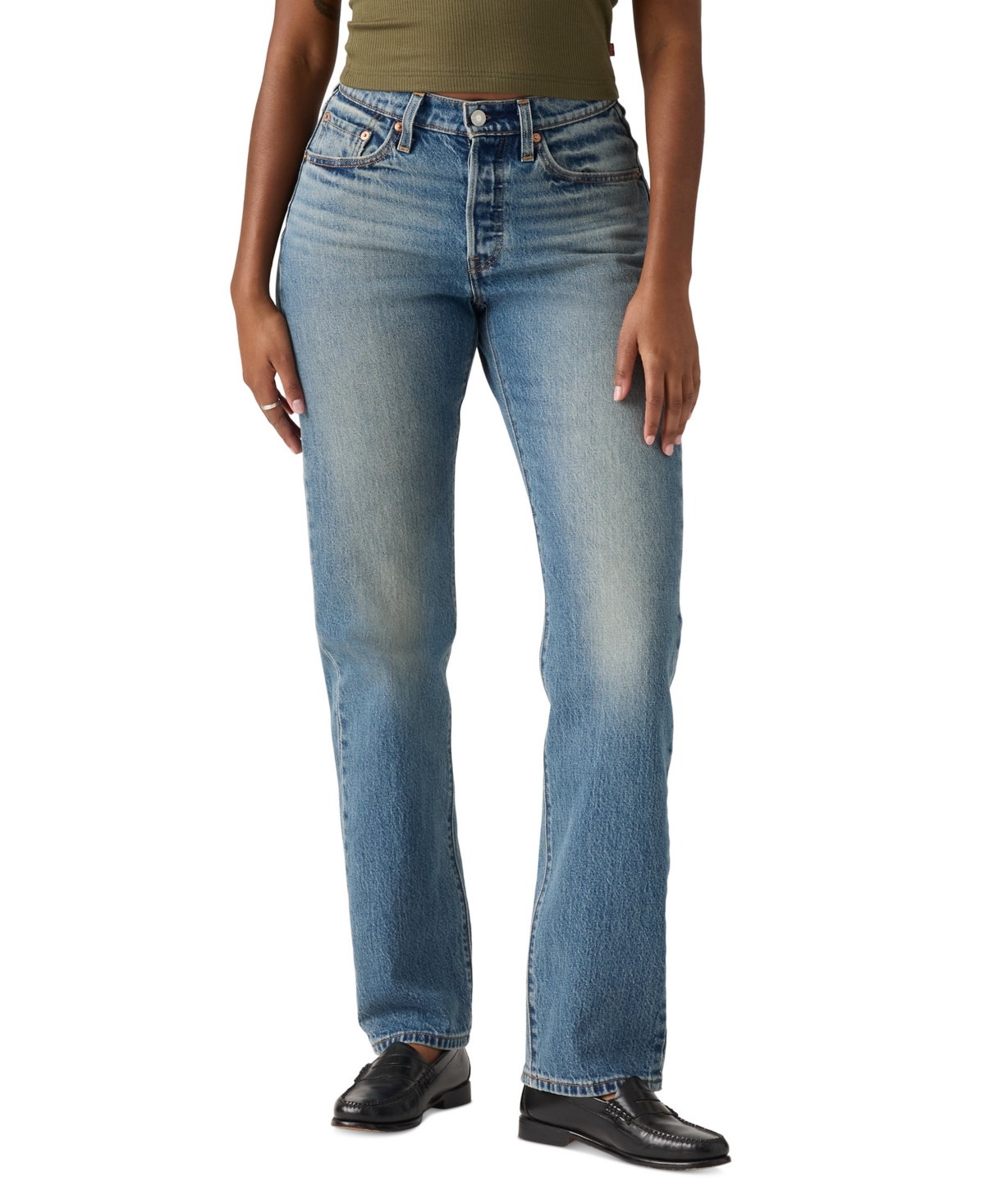 Click here for Levis Womens 501 Curve High-Rise Straight-Leg Jean... prices